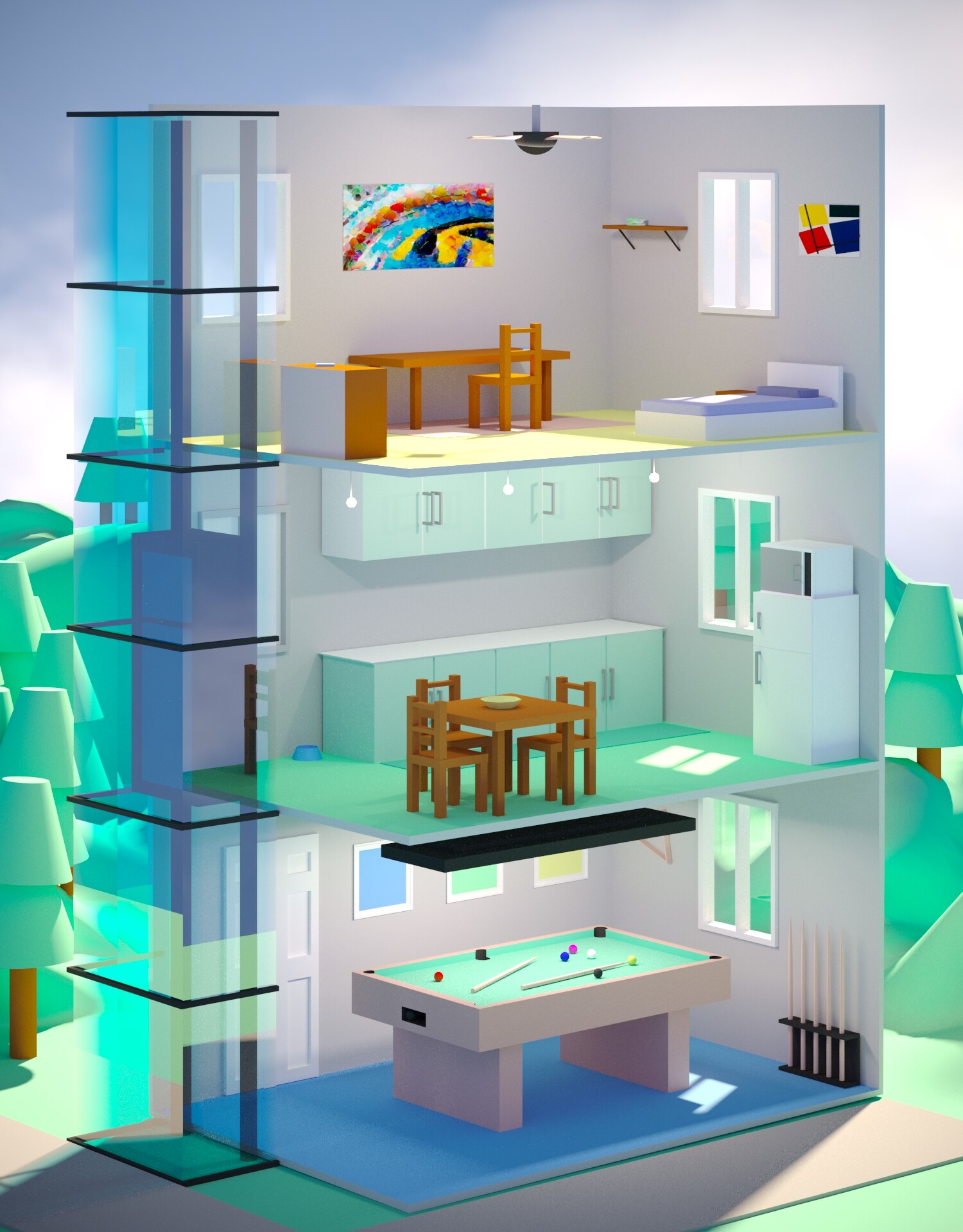 ArtStation - Low poly fantasy