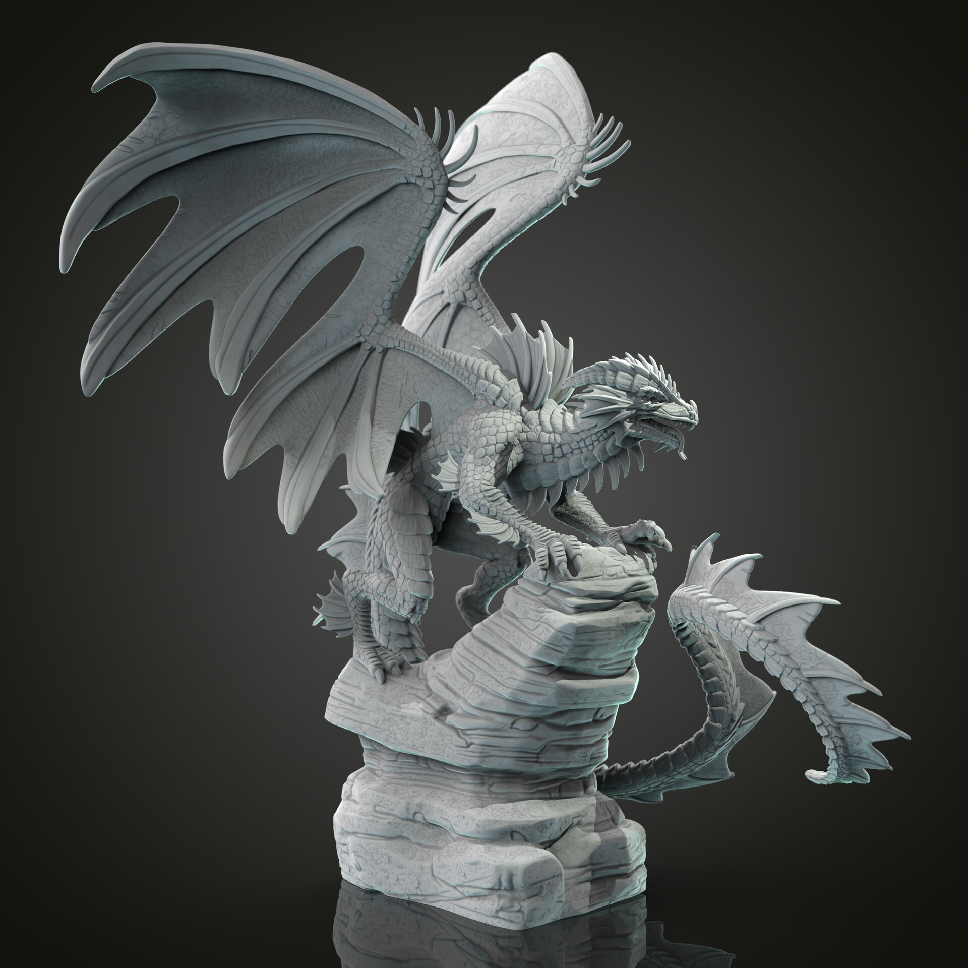ArtStation - Dragon - Miniature (Atlas Support Solutions)