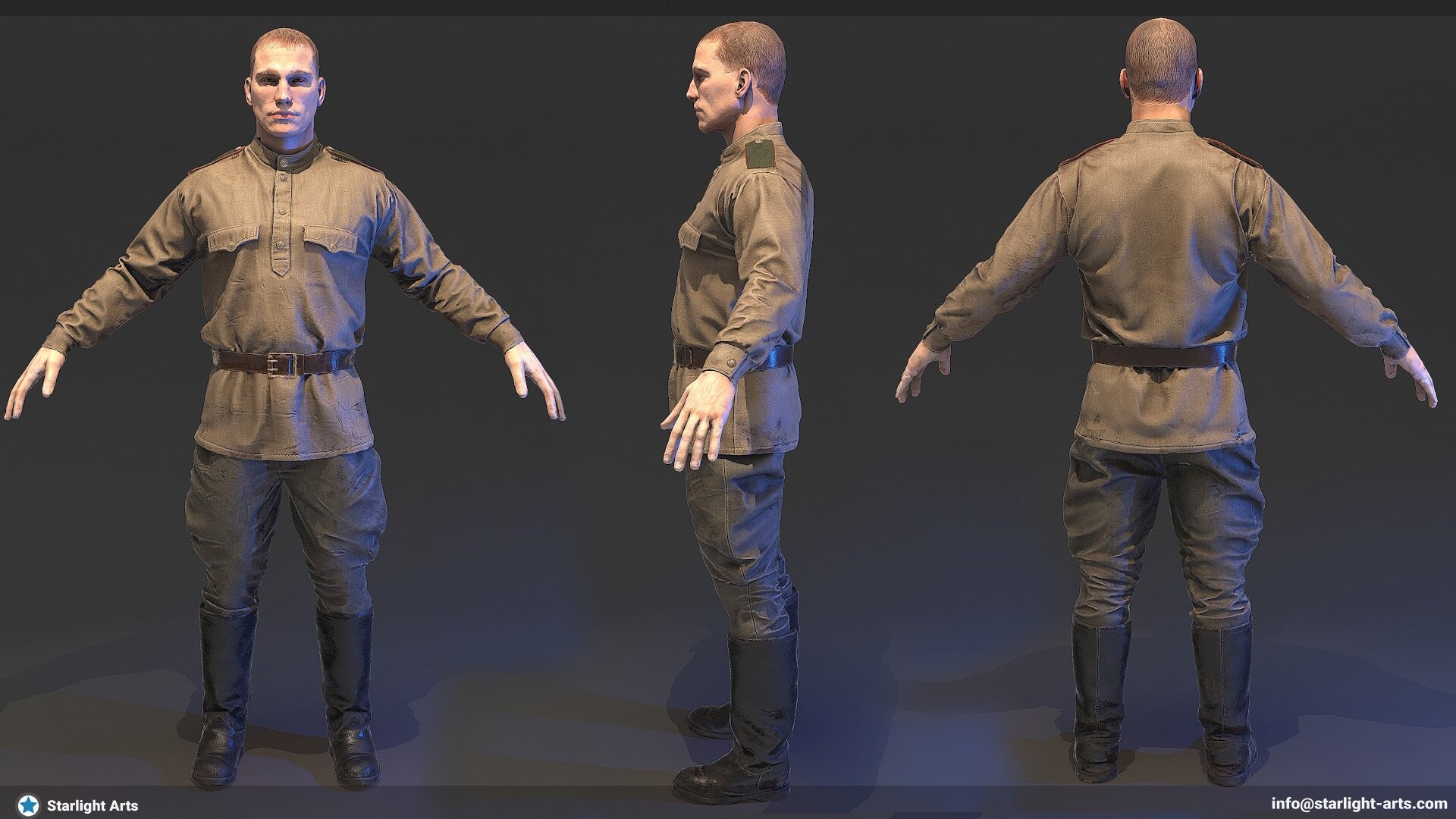 ArtStation - Soviet soldier