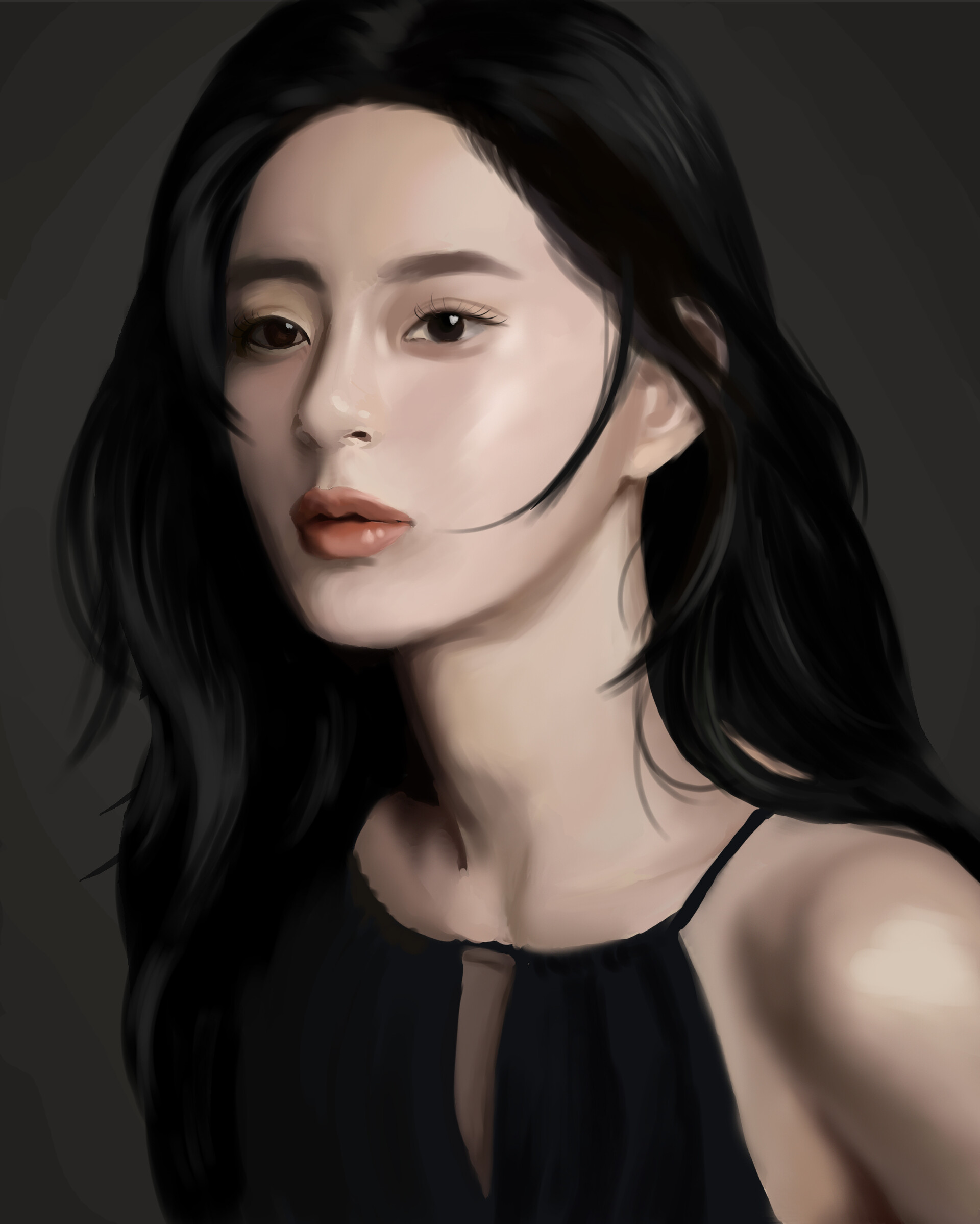 ArtStation - [ Practice Art ] Digital Painting Portrait