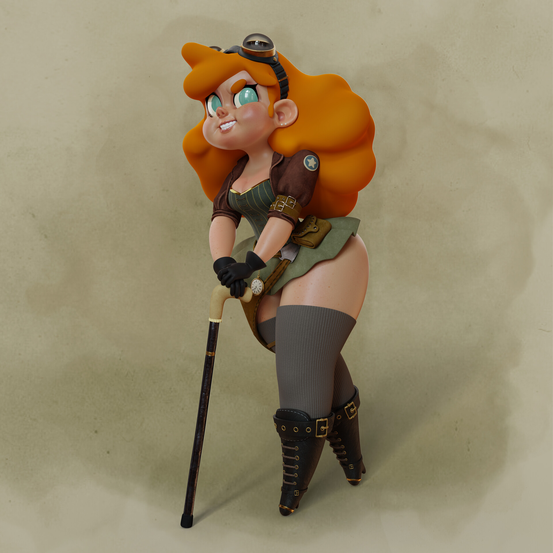 ArtStation - Steampunk Girl