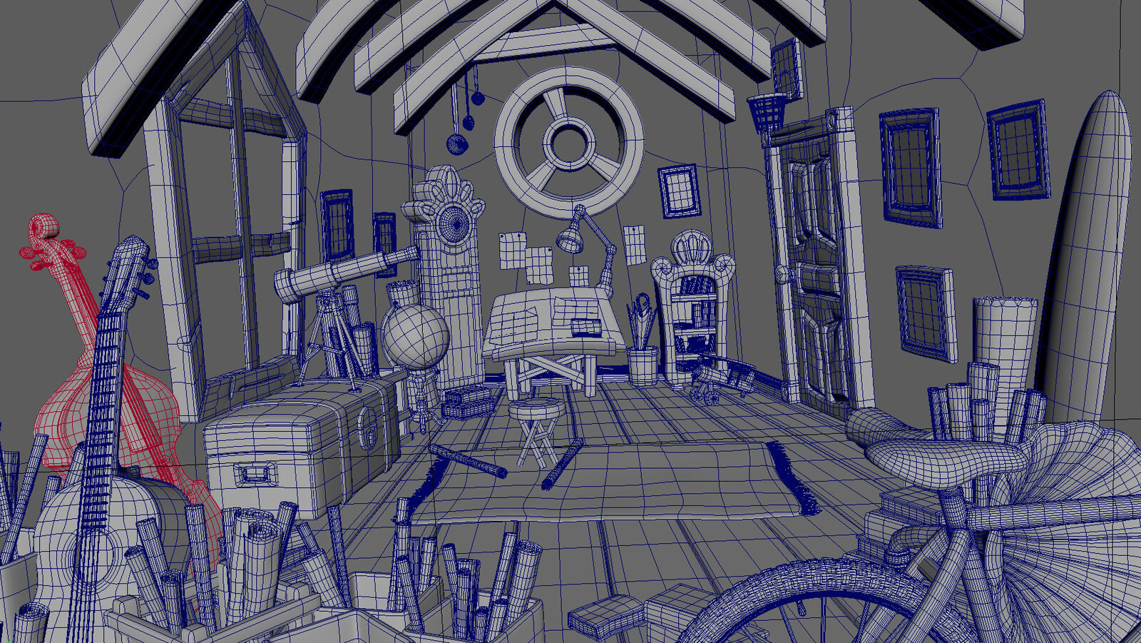 Mir Omid Razavi - Attic Lighting and Rendering Project