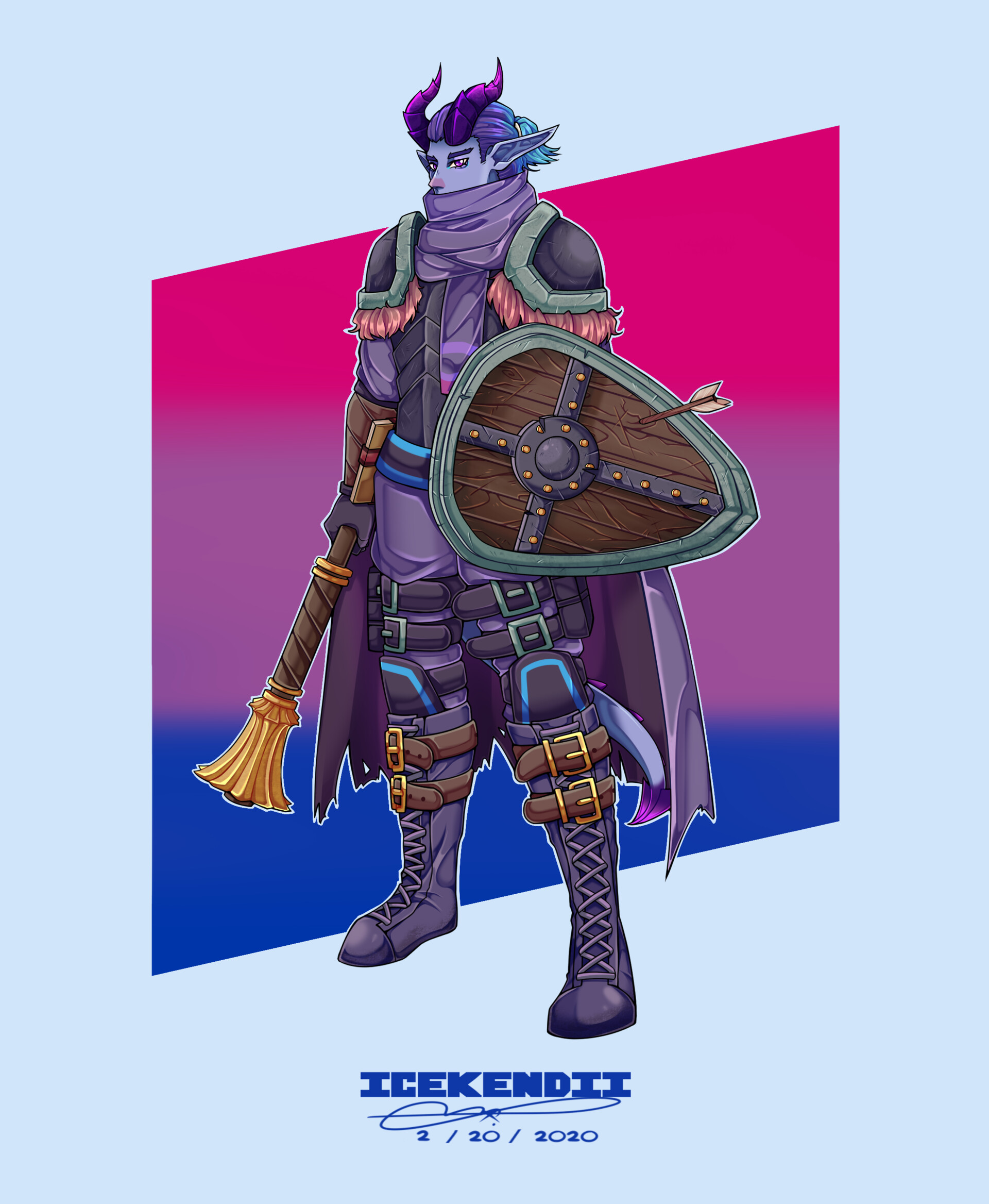ArtStation - [DnD Com] Tiefling Paladin