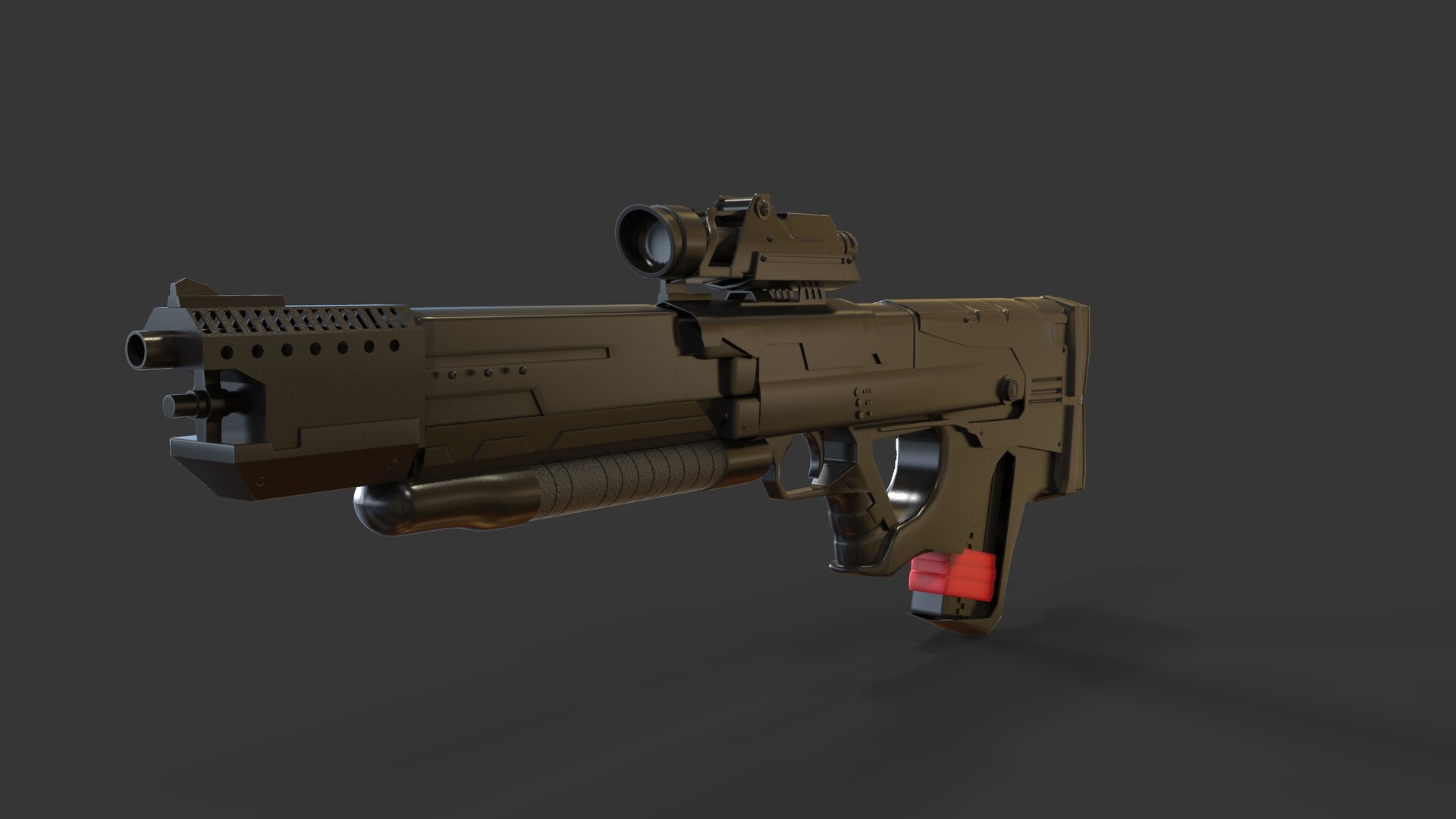 ArtStation - Gameing Gun
