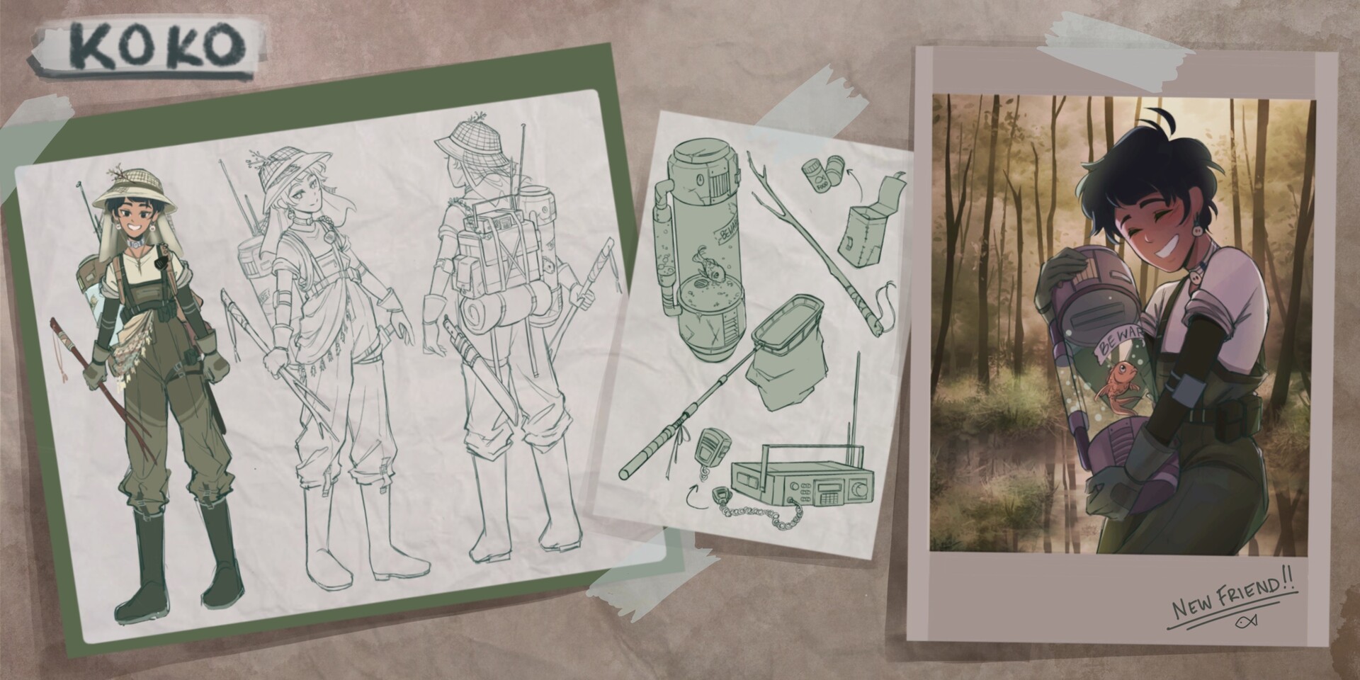 ArtStation - Swamp Narrative Character Design Sheet