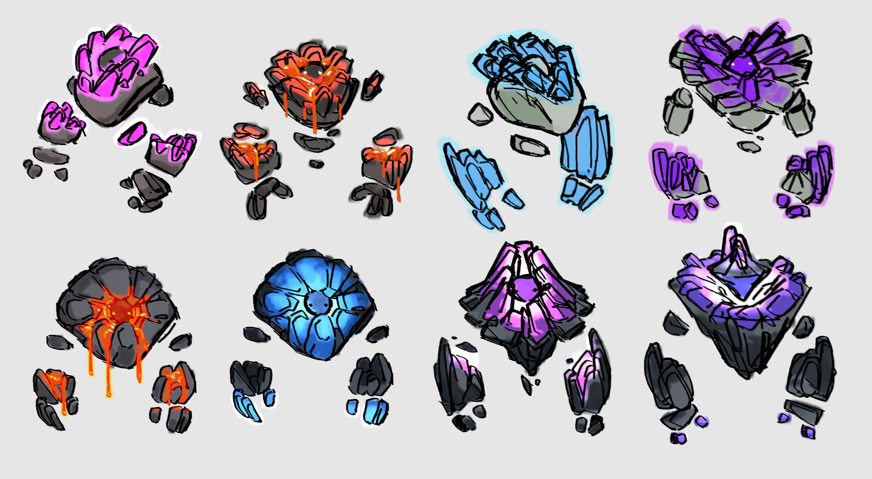 ArtStation - Revenant Runner - Boss Concepts and Sketches