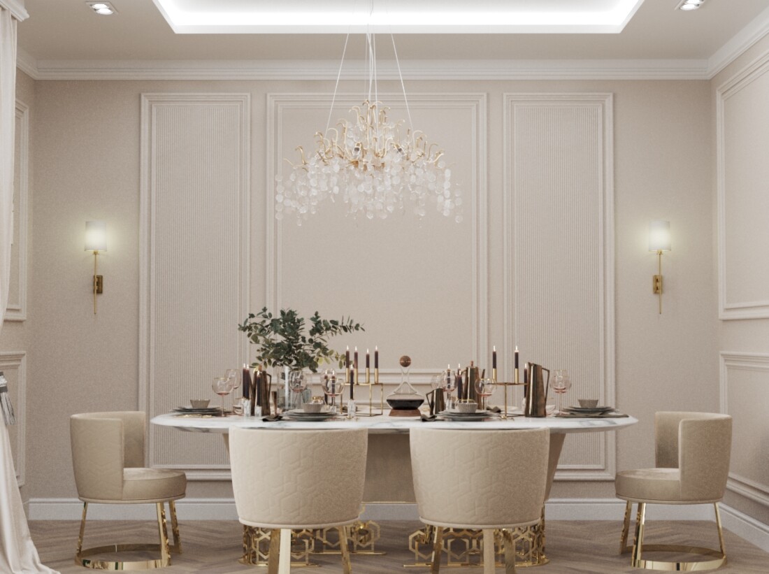 ArtStation - Dining are in living room