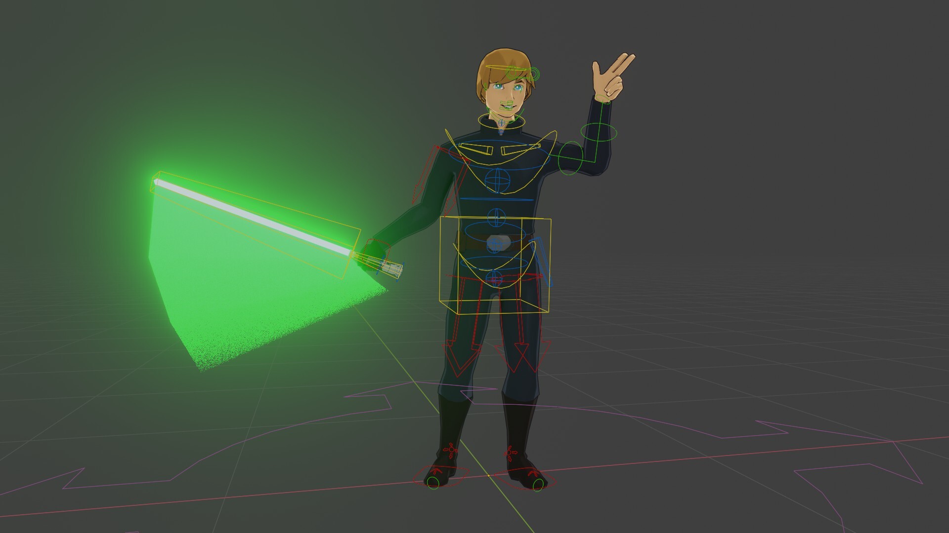 luke skywalker animated