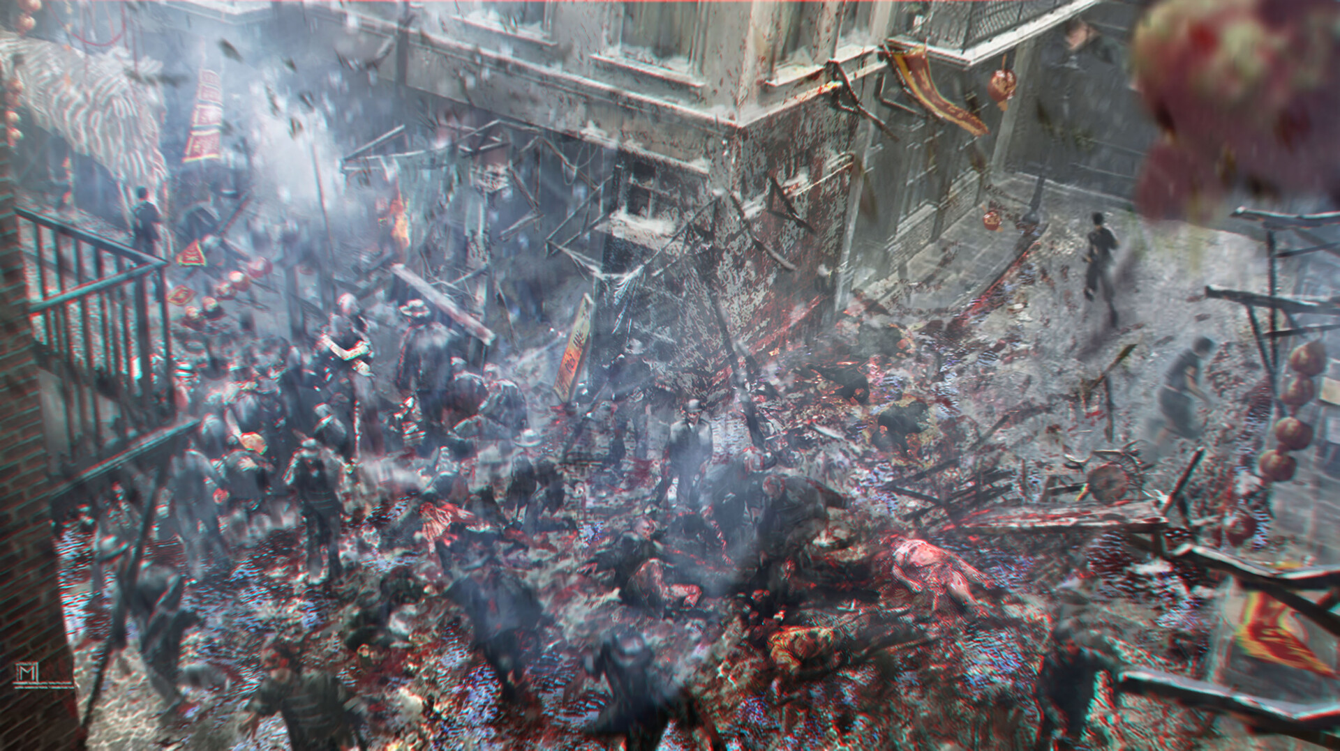 ArtStation - Bomb Aftermath Concept Art_Chinese New Year_ Warrior SE01