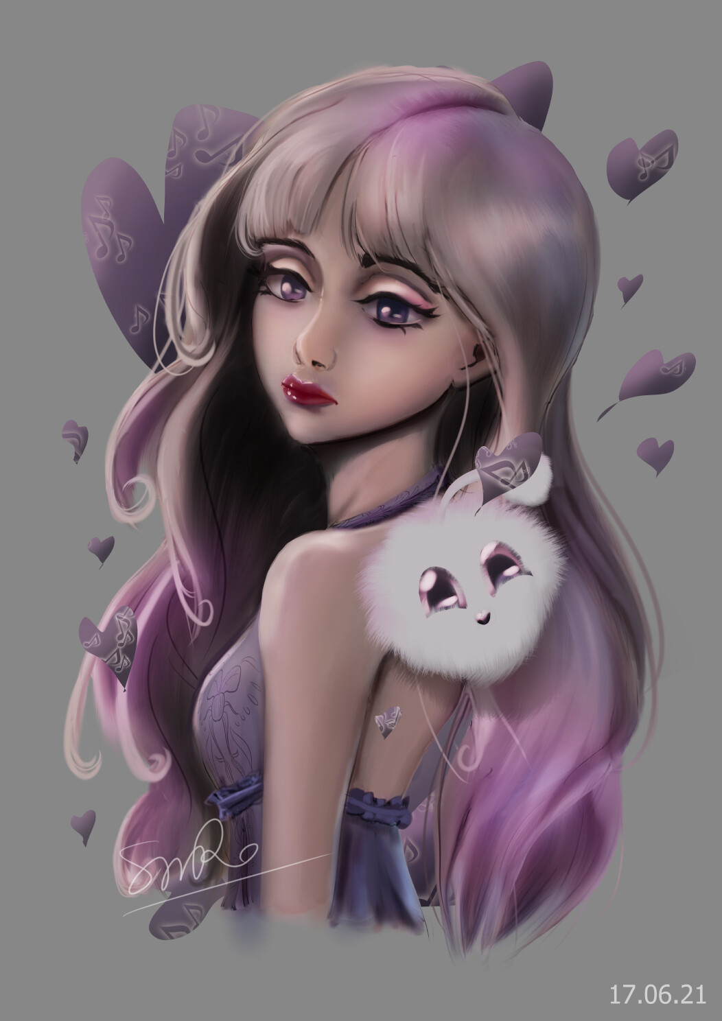 ArtStation - Lady and Mini pet