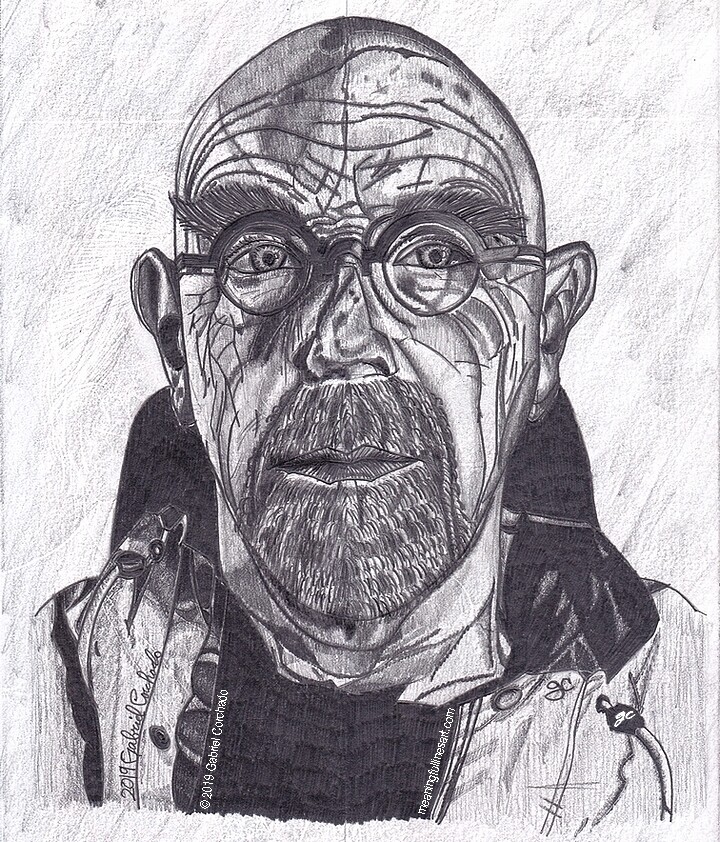 Chuck Close Pencil Drawings