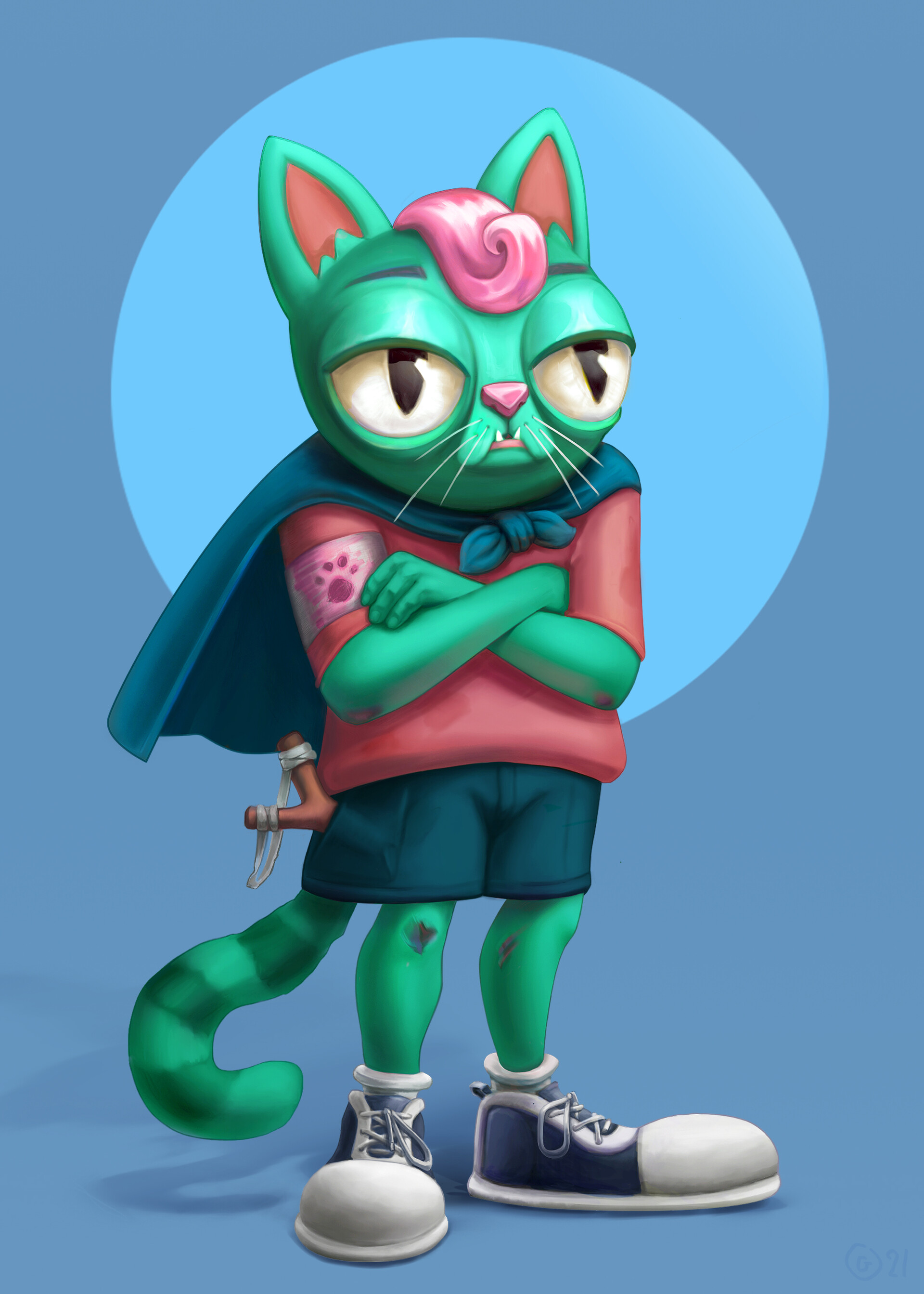 ArtStation - Tired little superhero