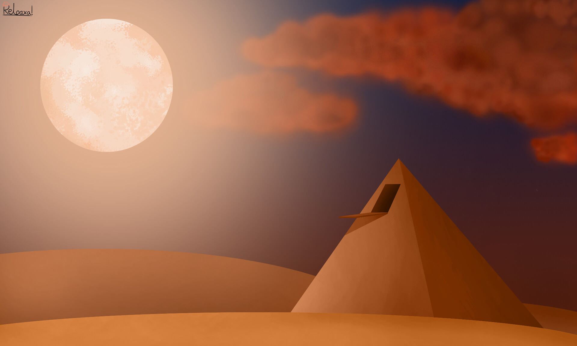 ArtStation - Desert Moon