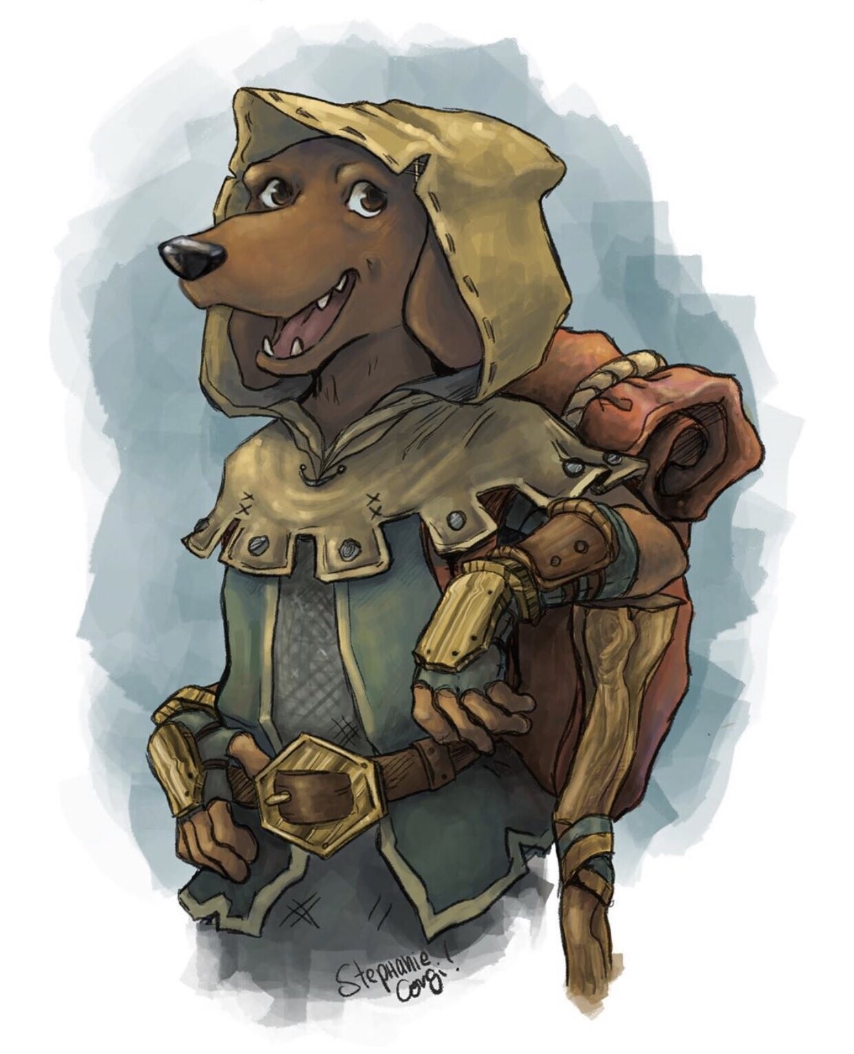 Stephanie Corgi - furry commission