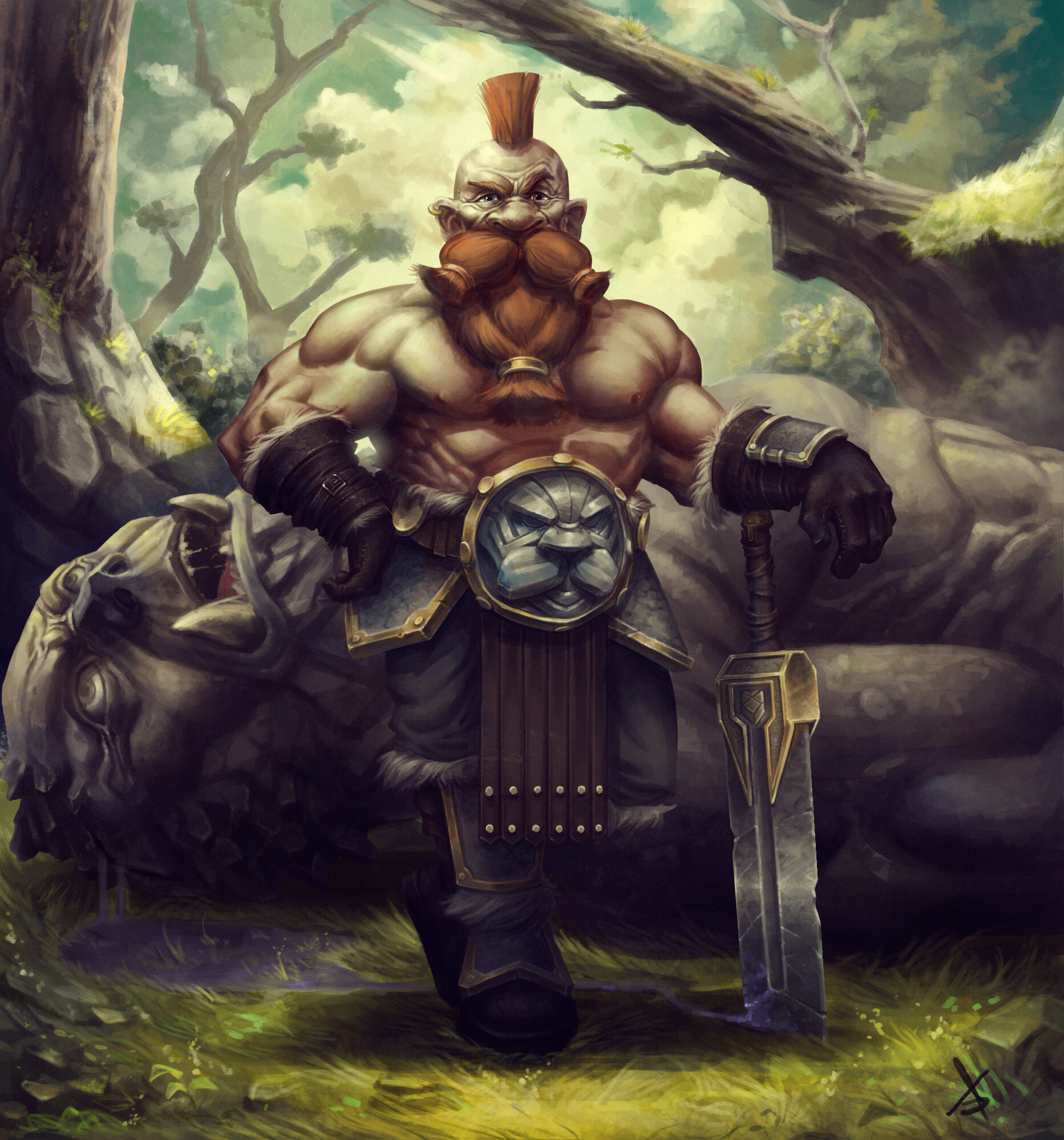 Dwarf Slayer by Juan Carlos Villoslada : ImaginaryDwarves