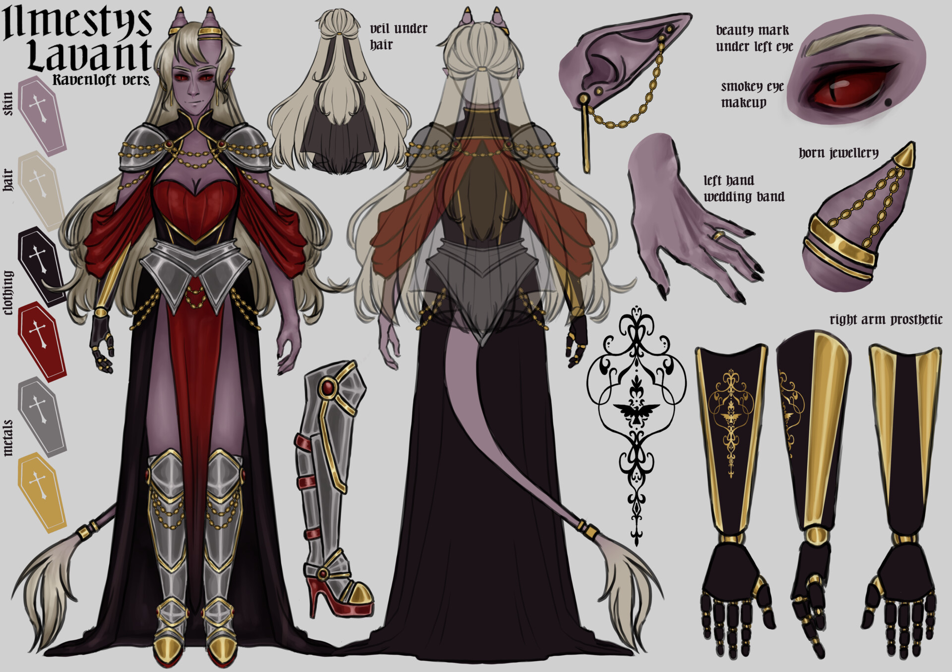 ArtStation - Ilmestys Lavant Ravenloft vers. Model Sheet