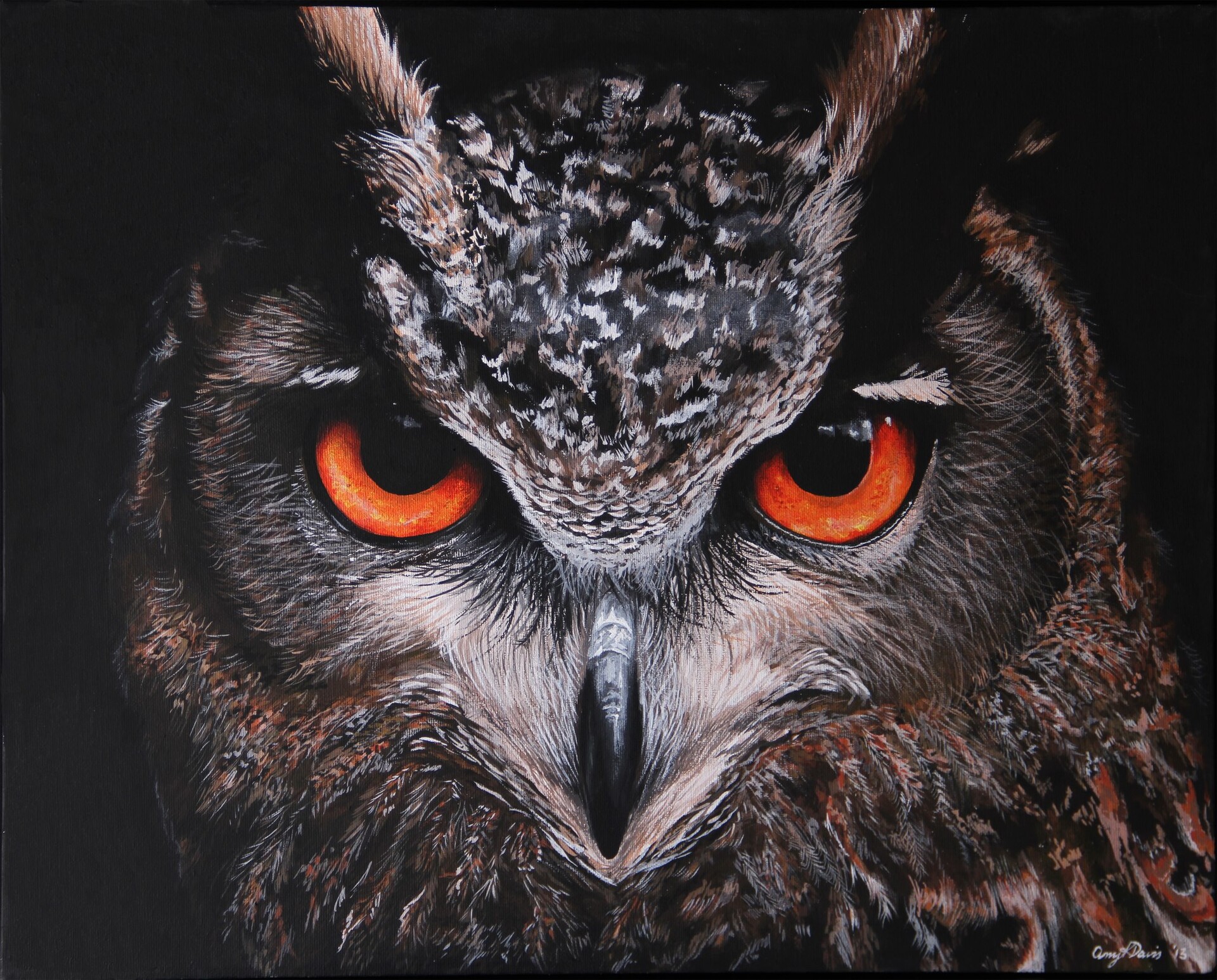 ArtStation - Owl Painting