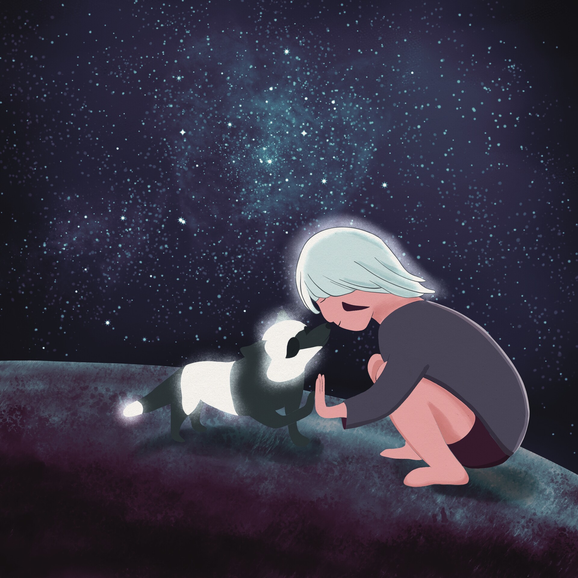 ArtStation - Night Sky Procreate Practice