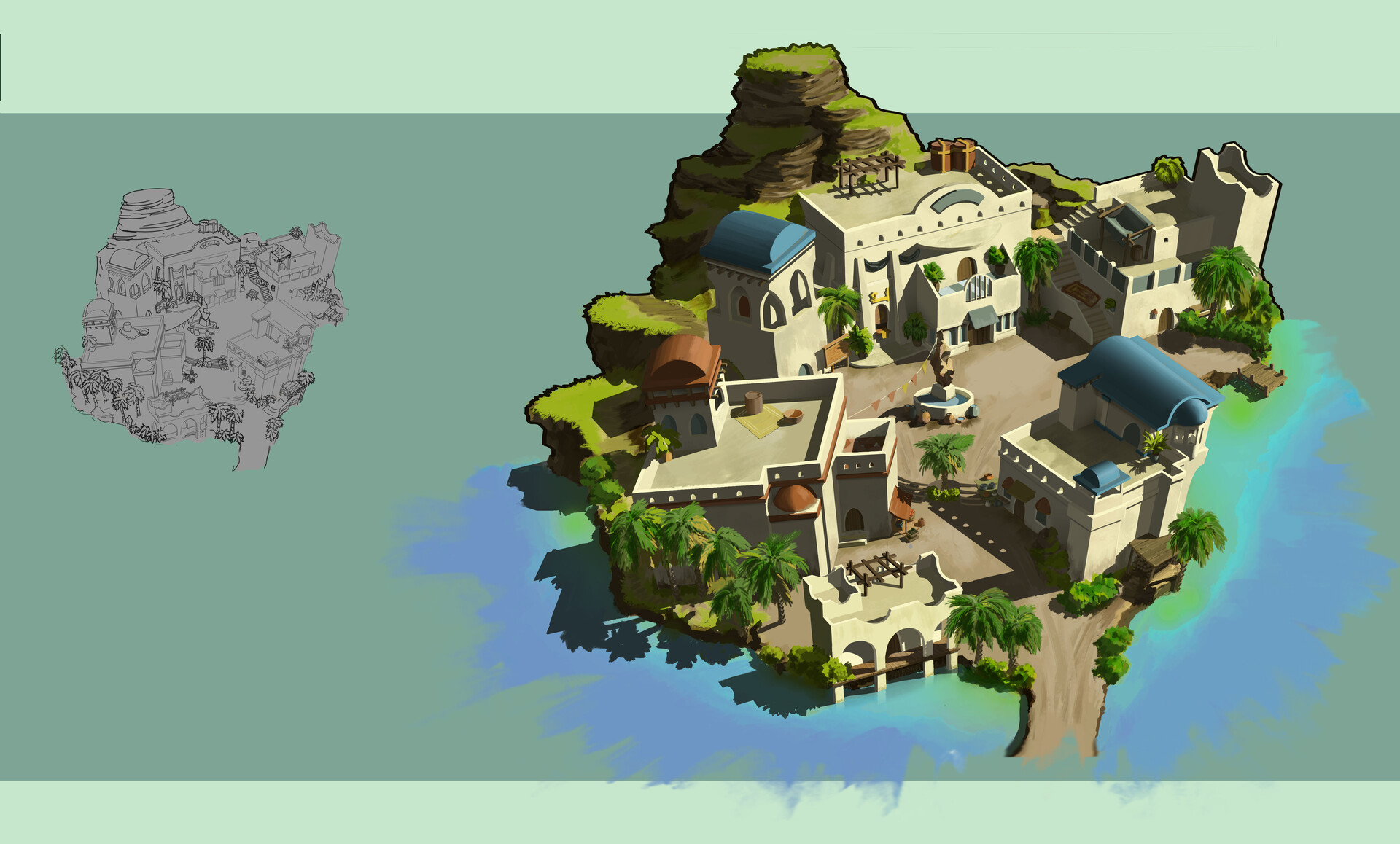 ArtStation - Middle East Town