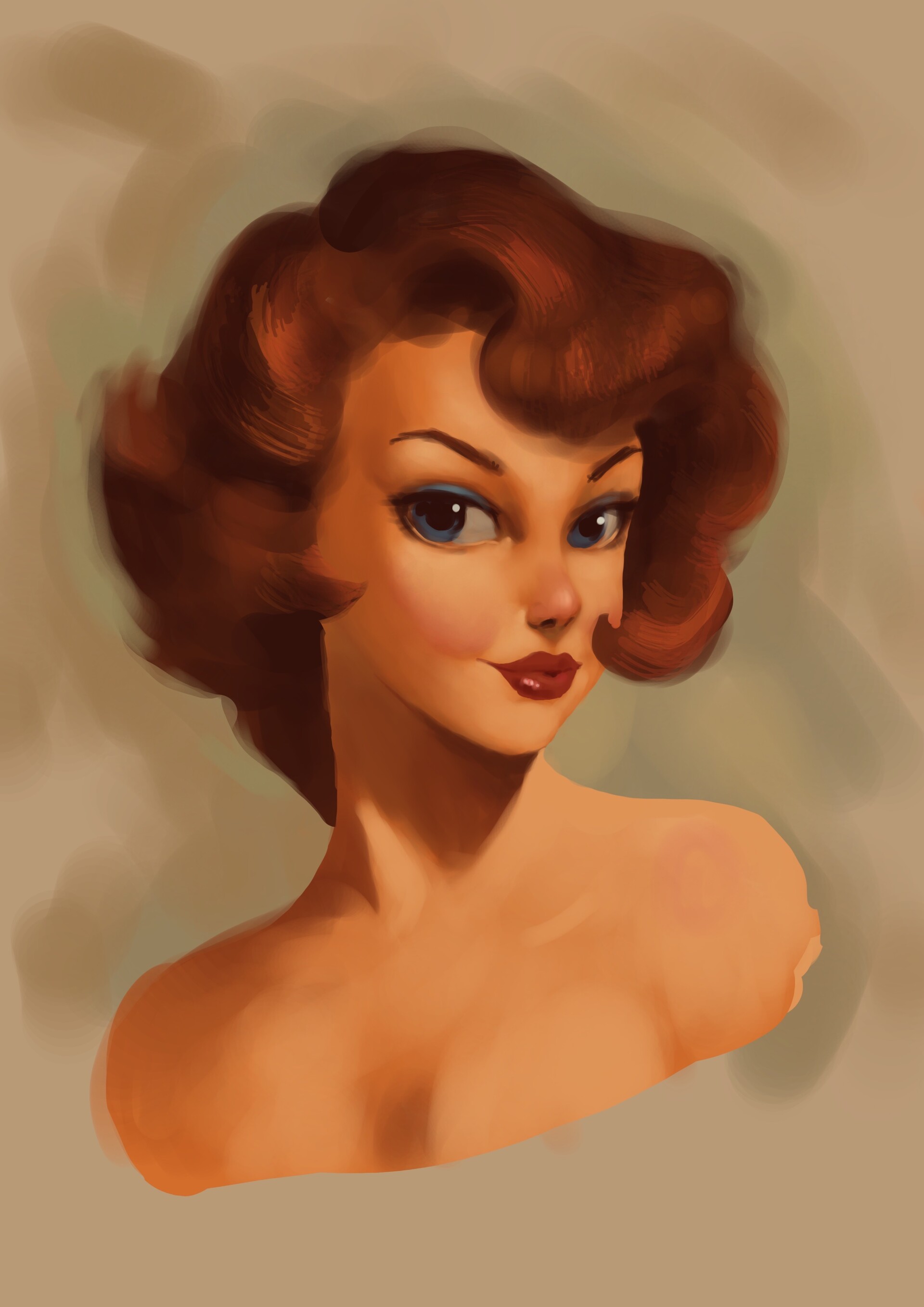 ArtStation - Pin-up study