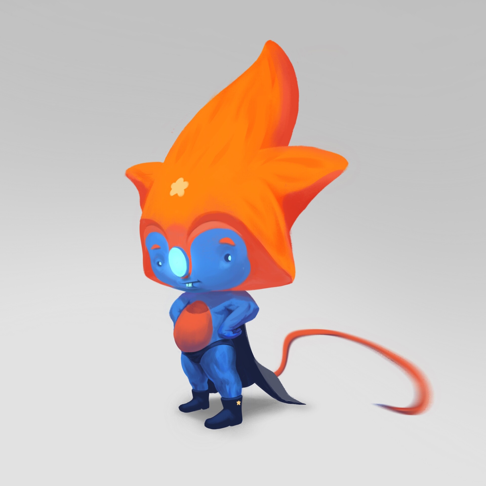 ArtStation - Star ⭐️ boy - game character concept - procreate