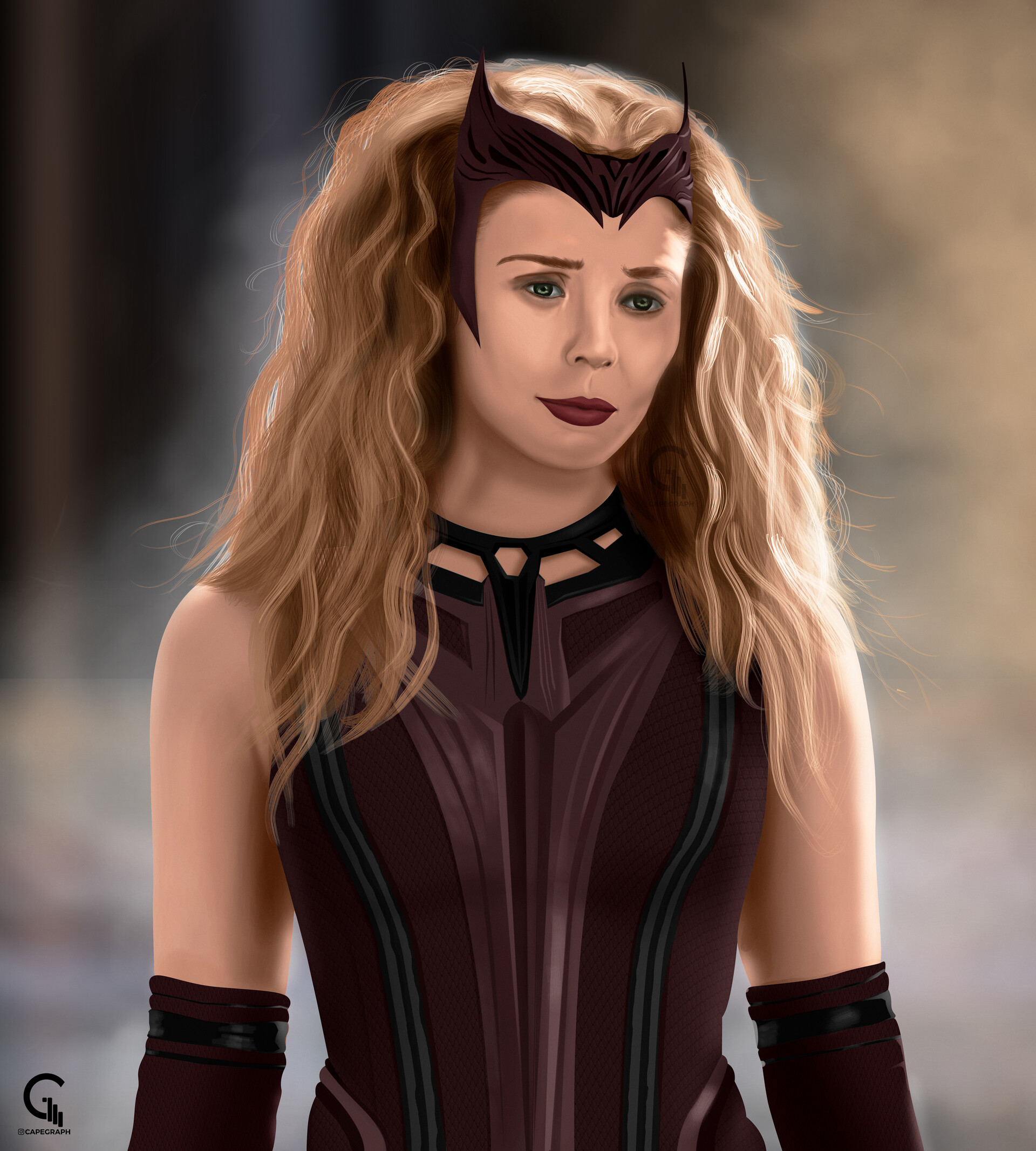 ArtStation - Wanda Maximoff Digital Painting