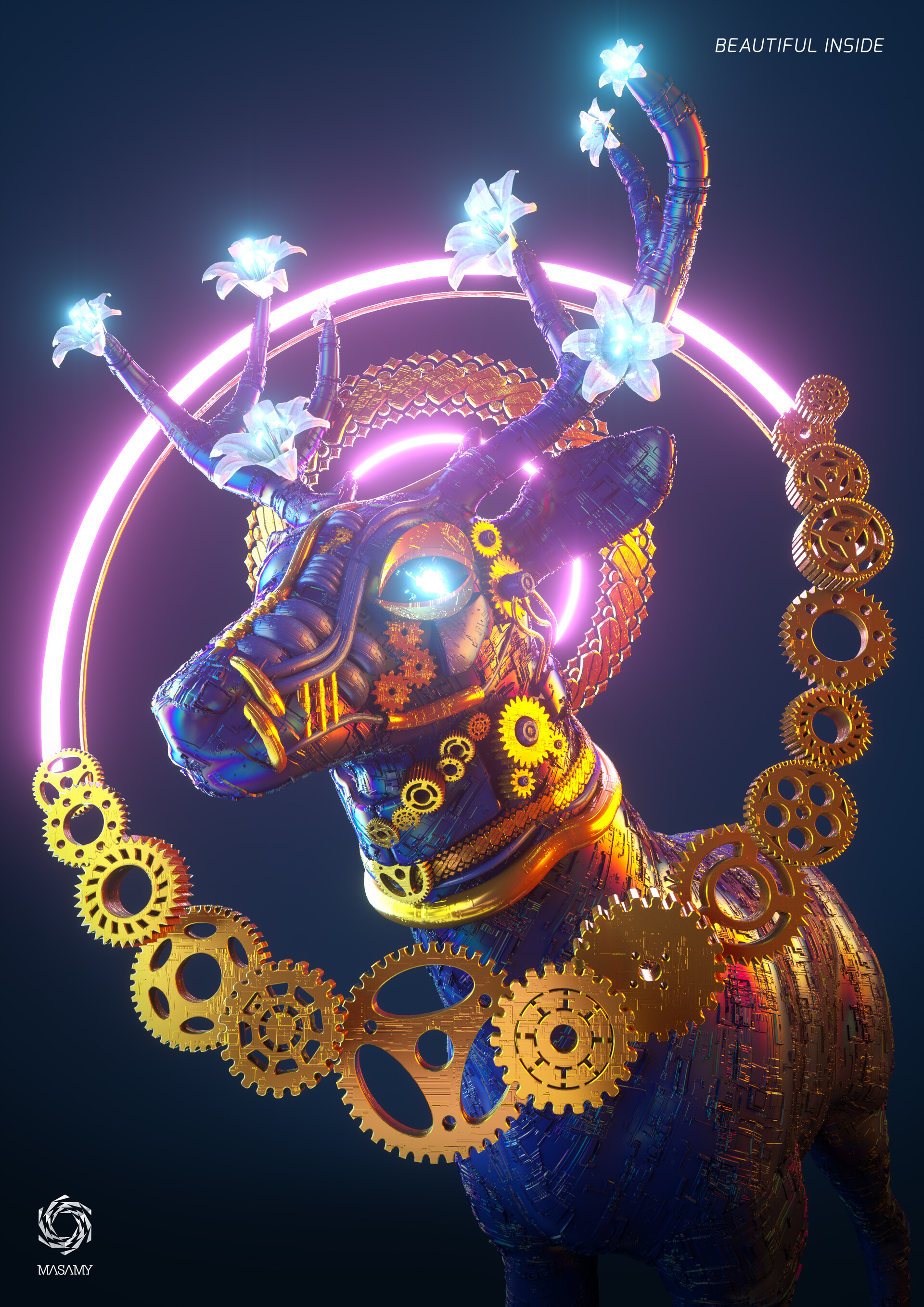 ArtStation - Steampunk Deer