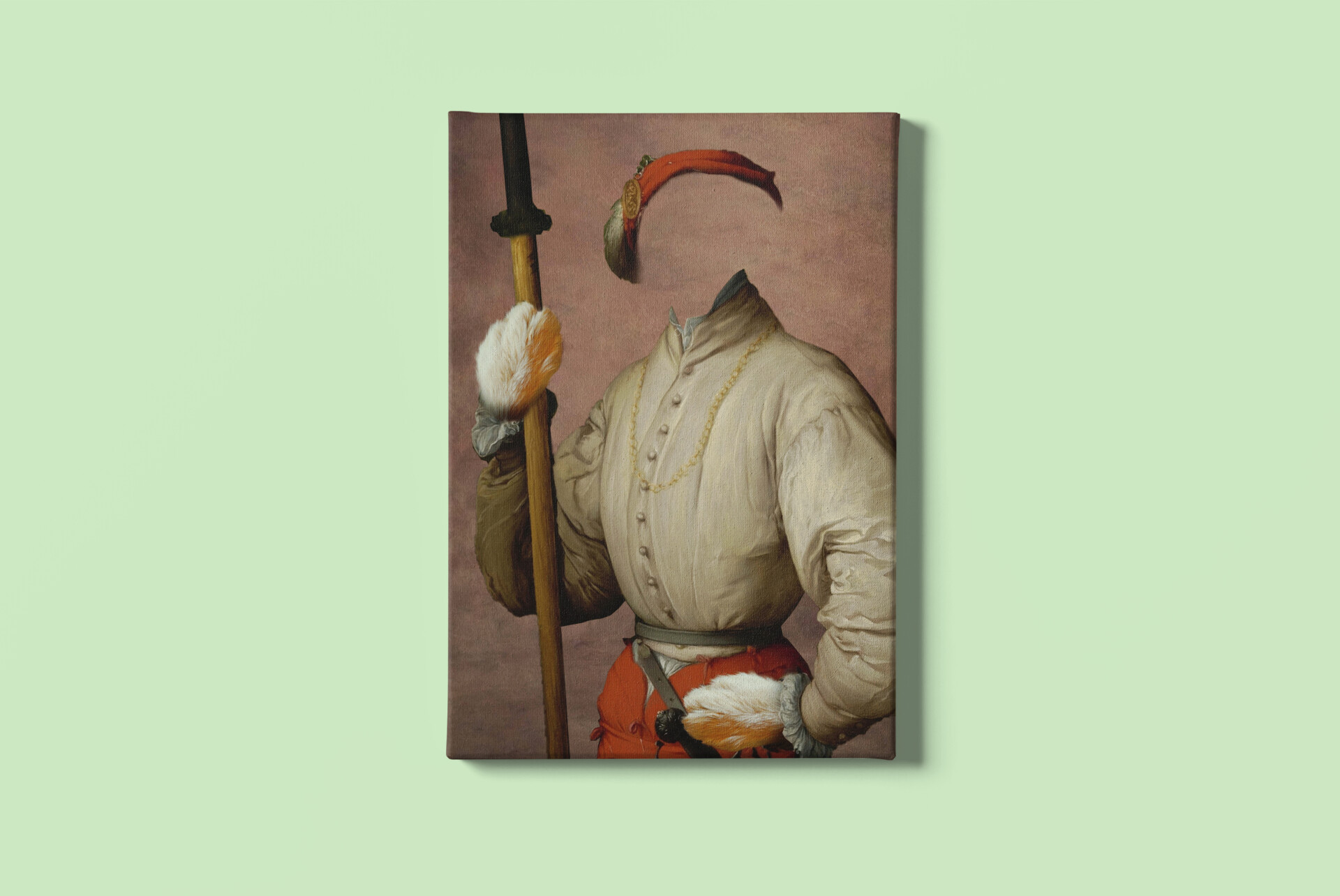 FurryFoto Studio - Portrait of a Halberdier, by Pontormo