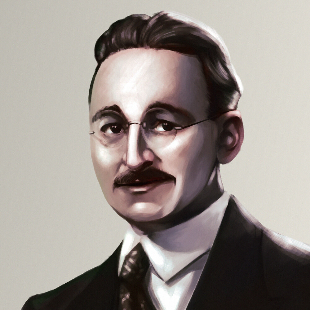 ArtStation - Friedrich Hayek - Portrait