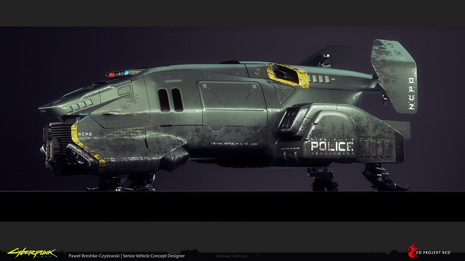 Paweł Breshke-Czyżewski - CYBERPUNK 2077 Military AV, NOT USED CONCEPT