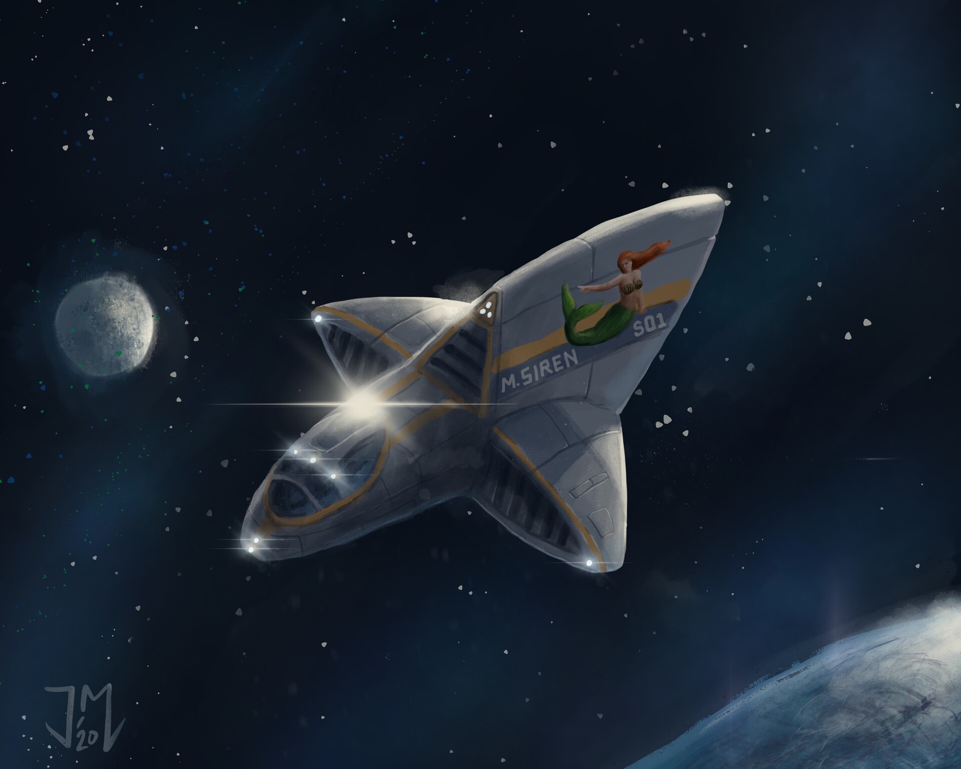 ArtStation - Space Mermaid