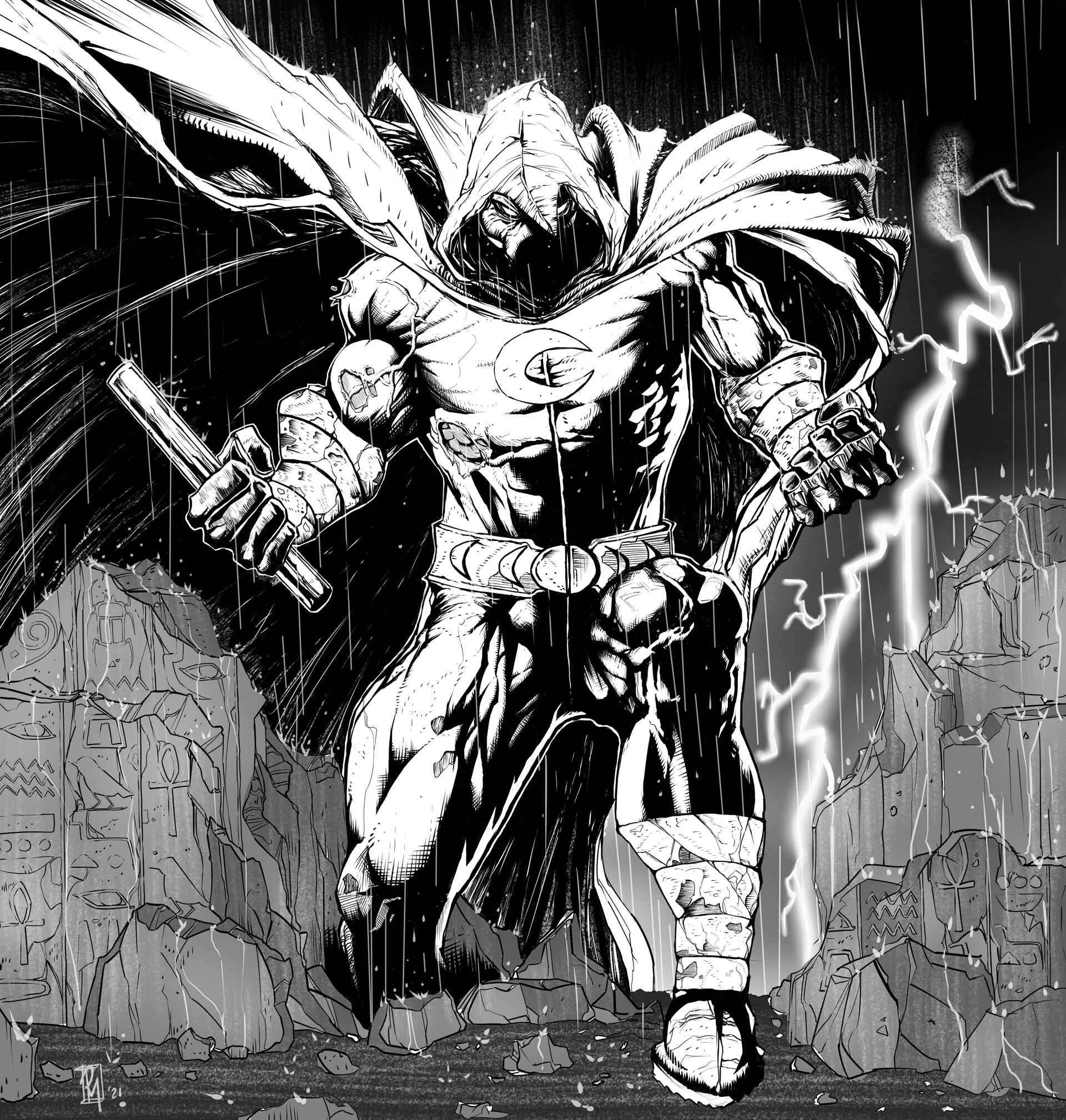ArtStation - Moon Knight - Fist of Konshu