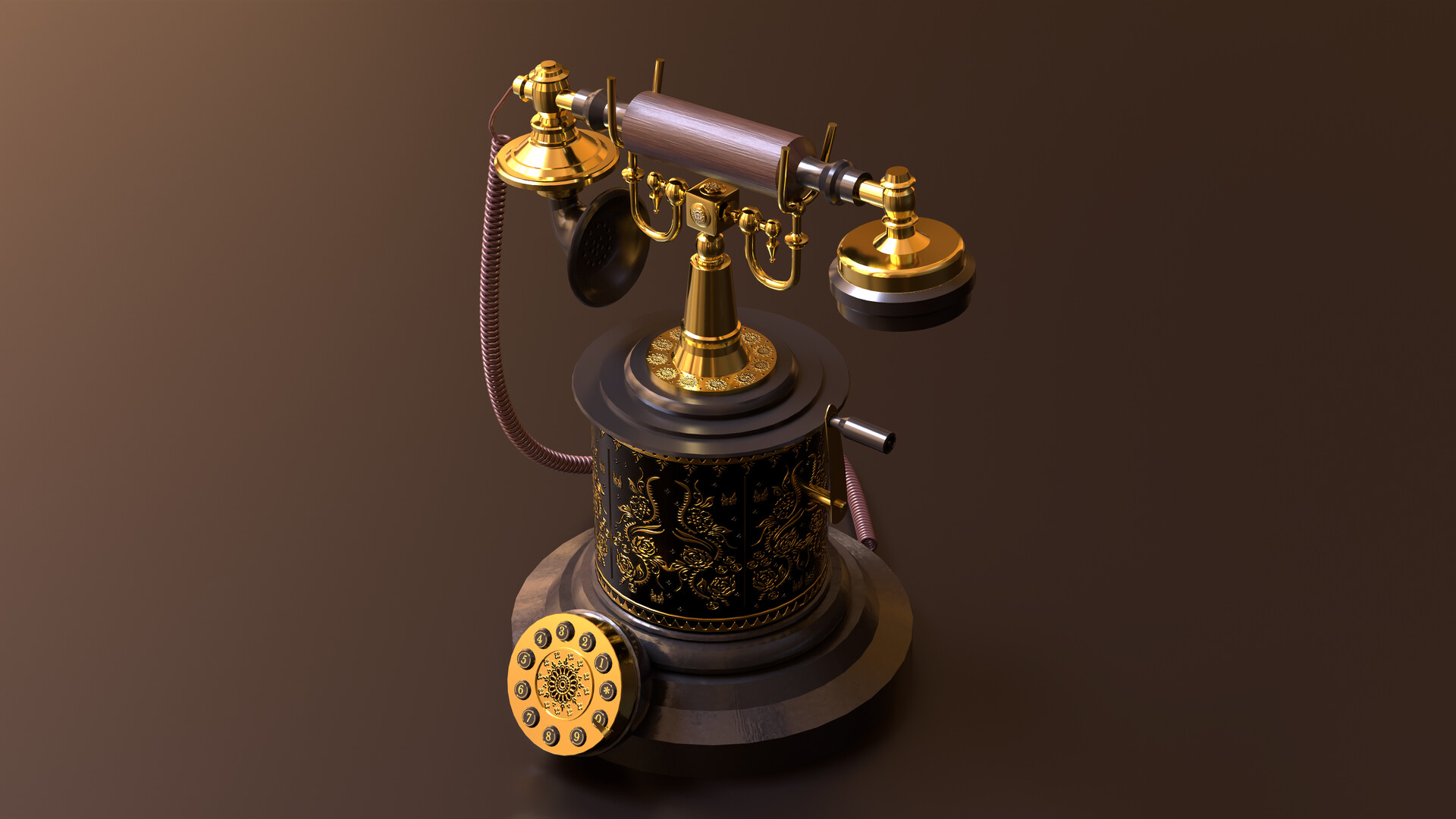 ArtStation - Vintage phone
