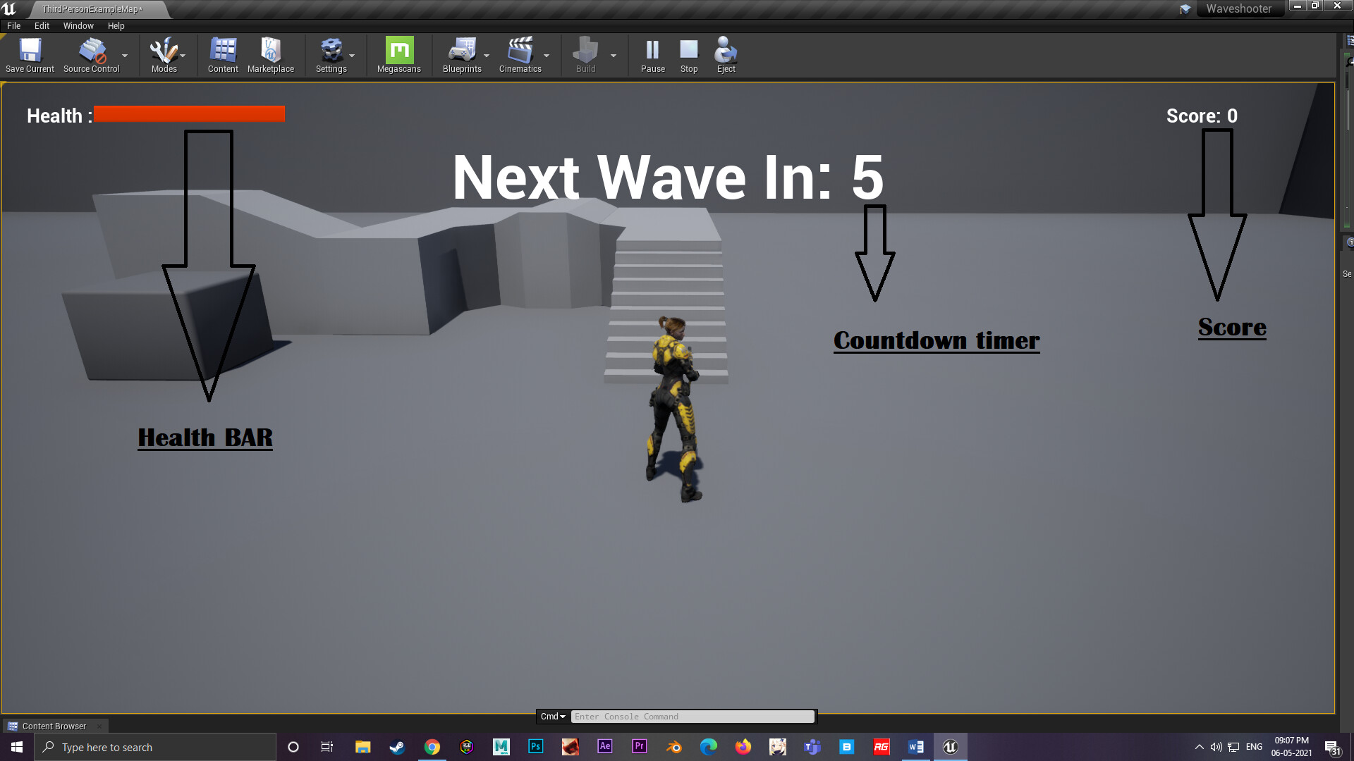 Vishnu Prabhakaran - Wave shooter game
