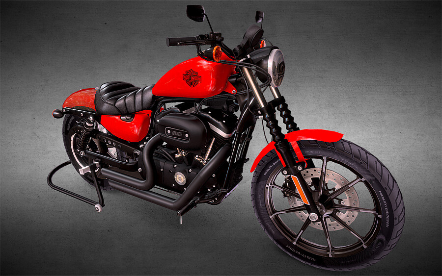 Harley Davidson 883 Iron Red