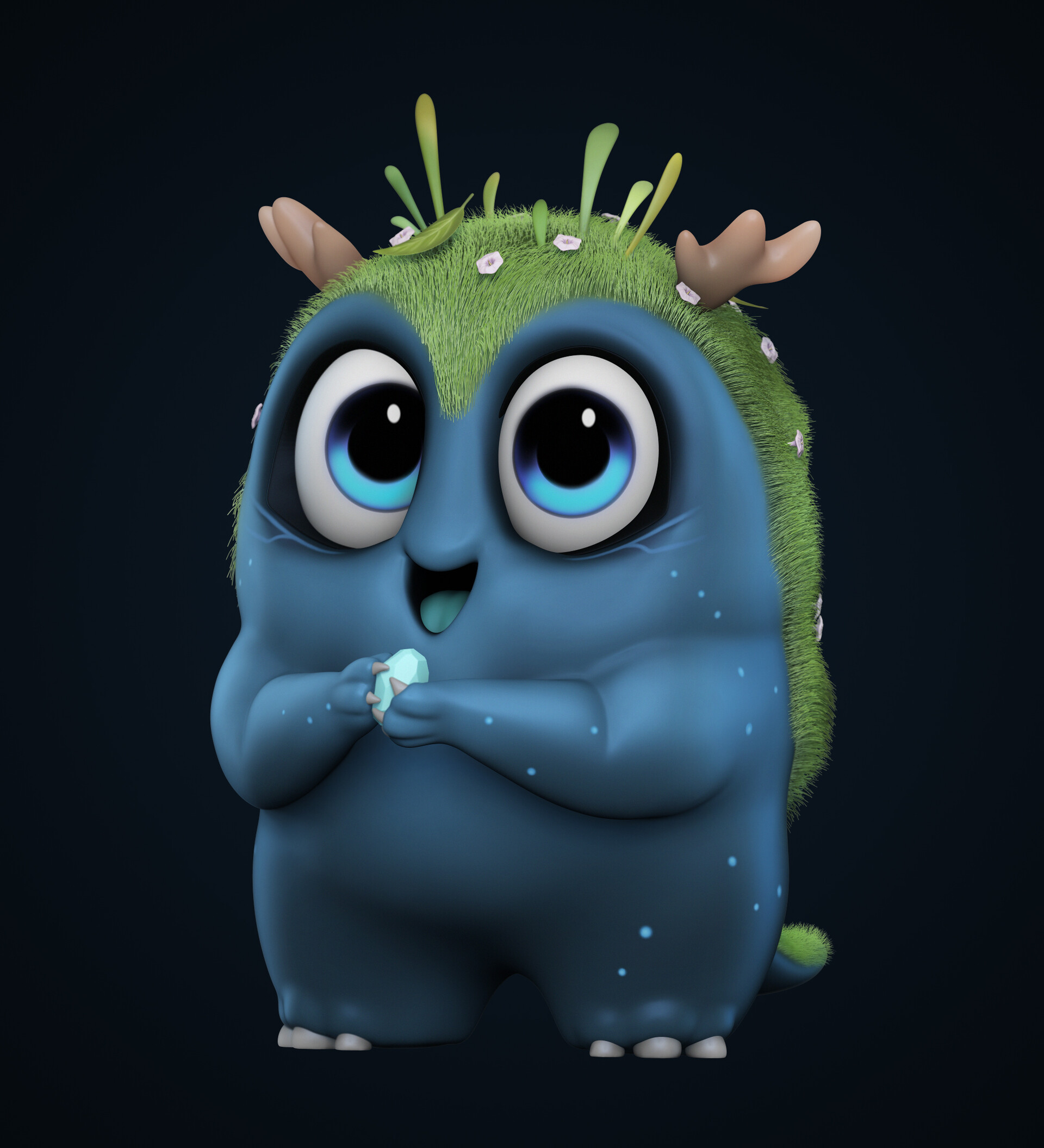 ArtStation - Cute crystal keeper