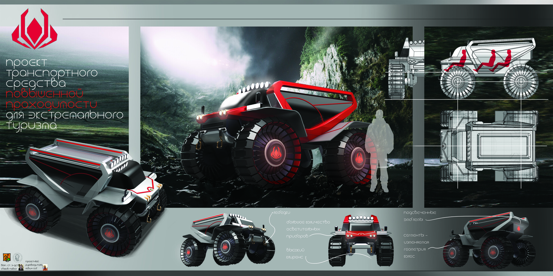 ArtStation - All-terrain vehicle for traveling high and low