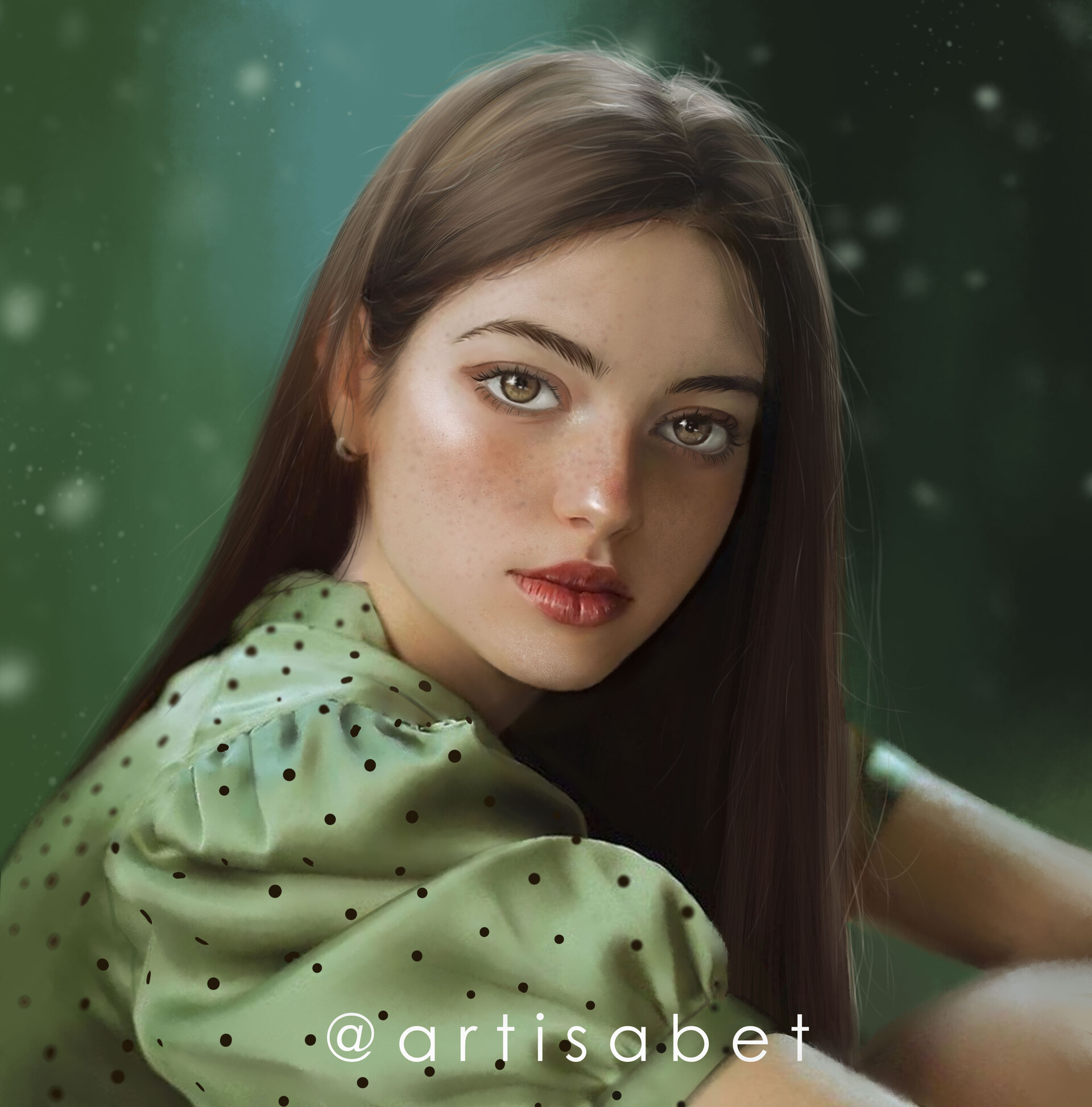 ArtStation - Digital portrait of Ainoa Gavara