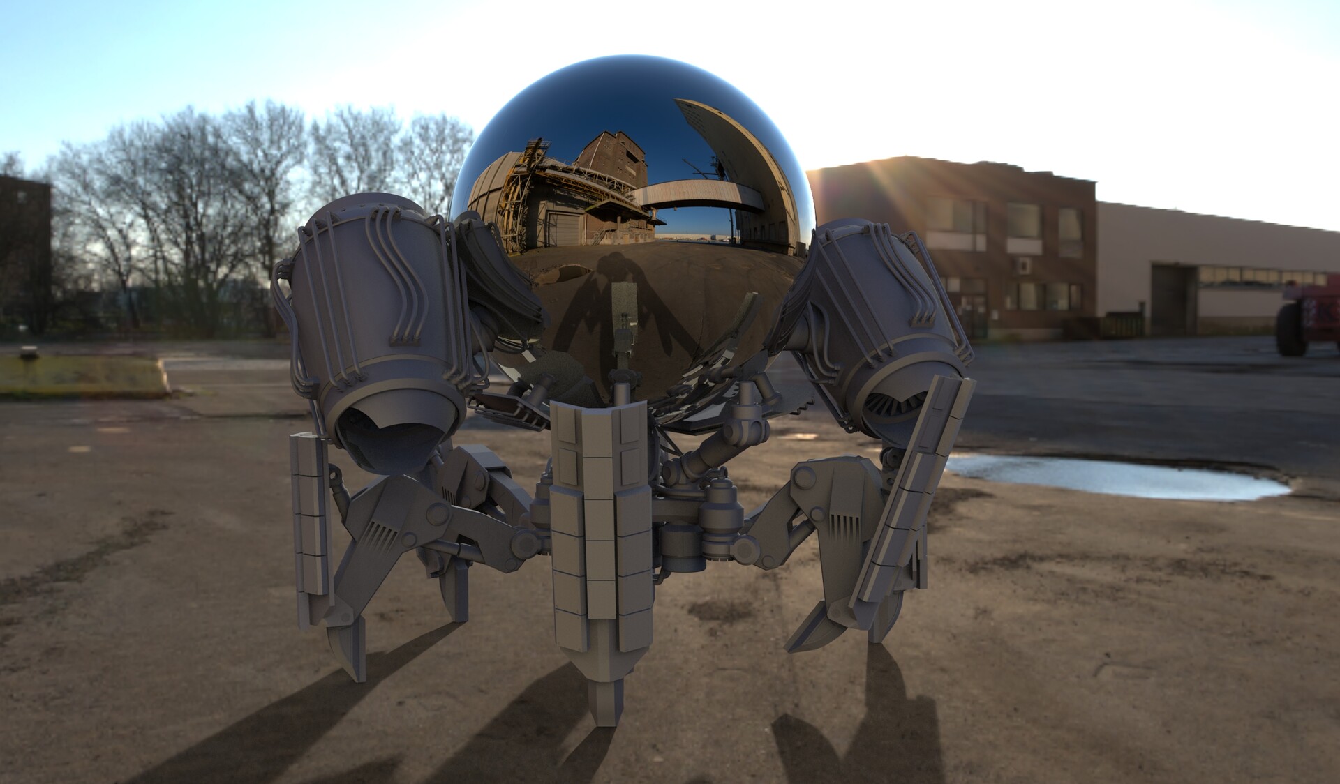 ArtStation - hexapod robot without head design