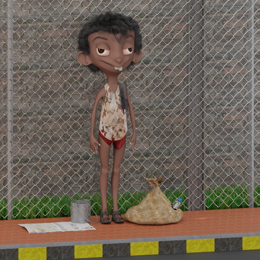 ArtStation - 3d character poor guy