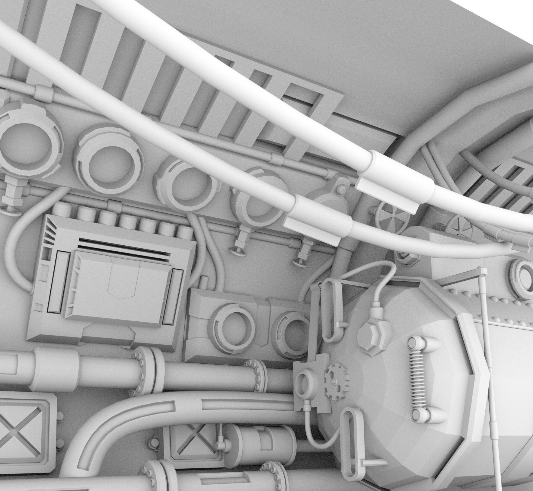 ArtStation - engine room