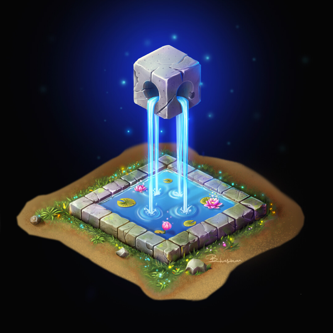 ArtStation - magic fountain