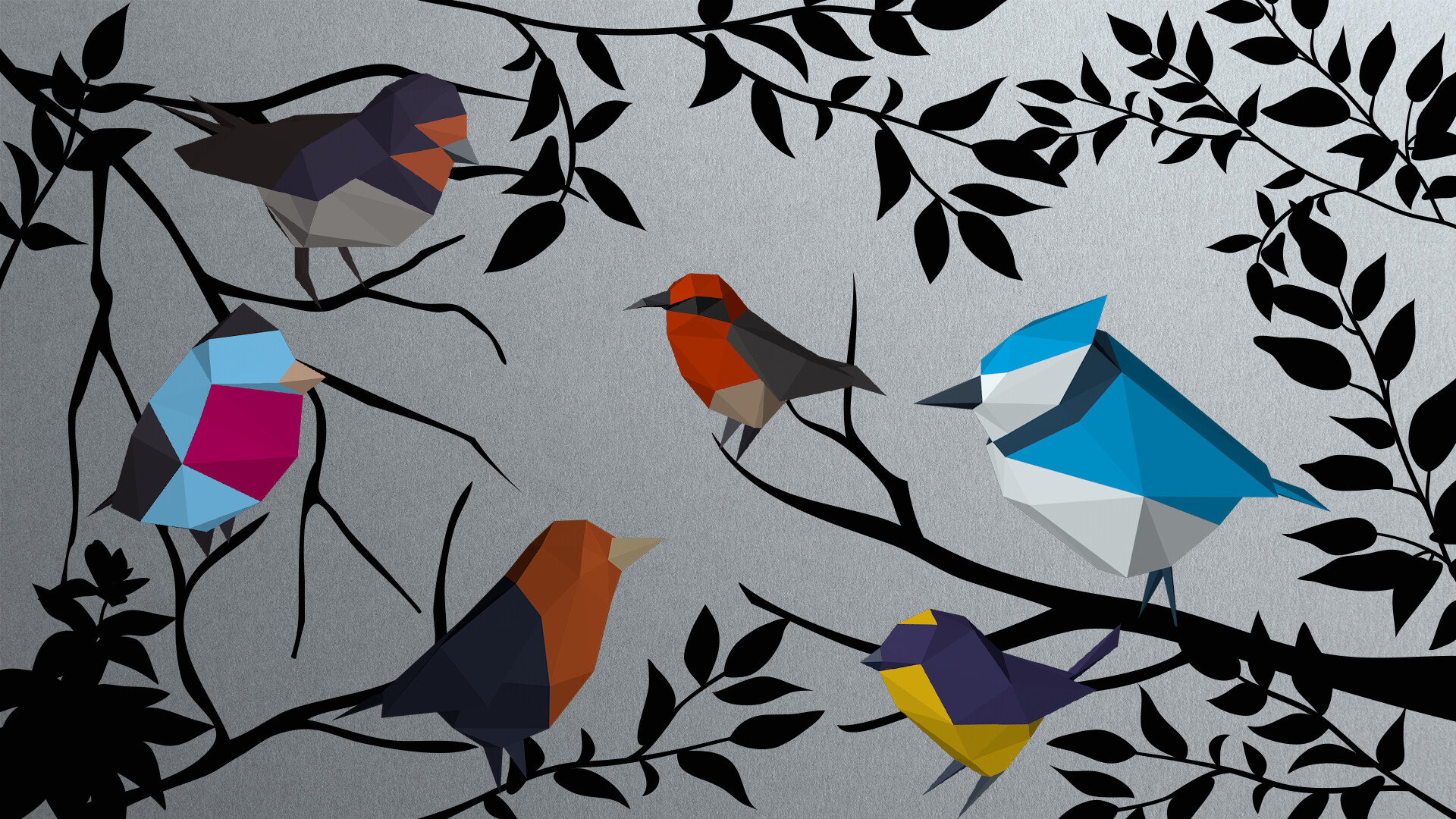ArtStation - 3D Birds in low-poly stylization.