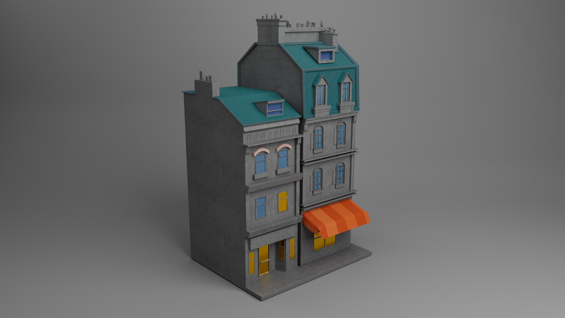 ArtStation - French style building modeling and texturing