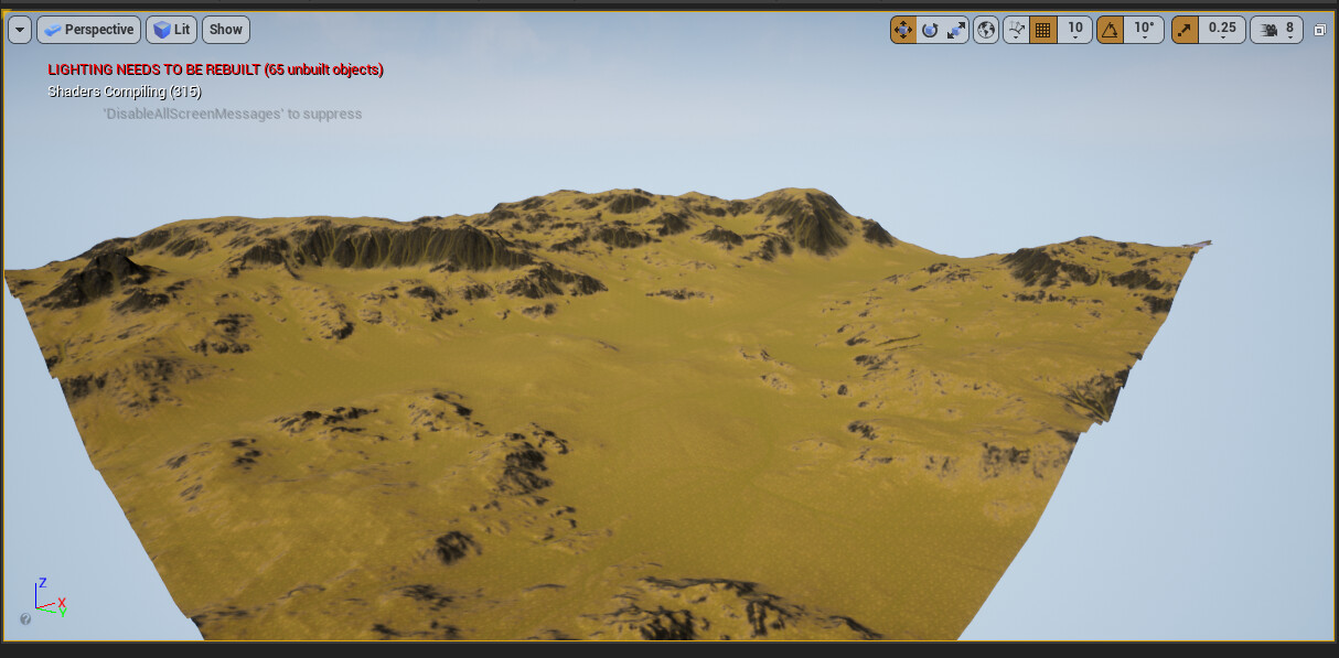 Matthew Bradshaw - Landscape creation - World Machine splatmaps to Unreal scene