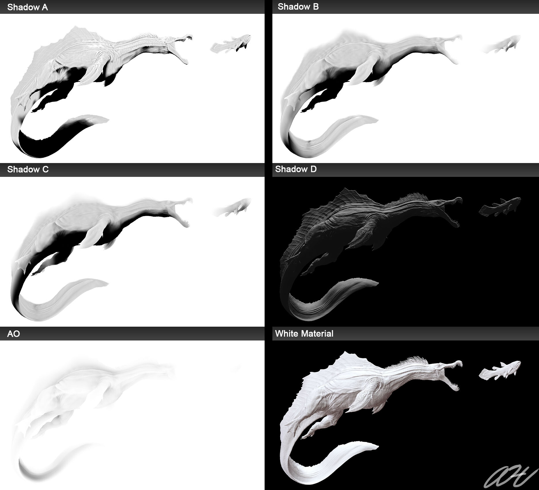 Adam Hulbert - Sea Spinosaurus on the hunt