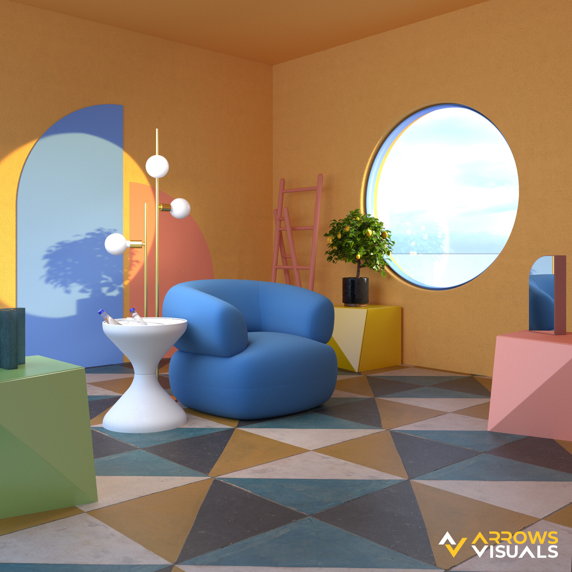 ArtStation - Colorful Interior