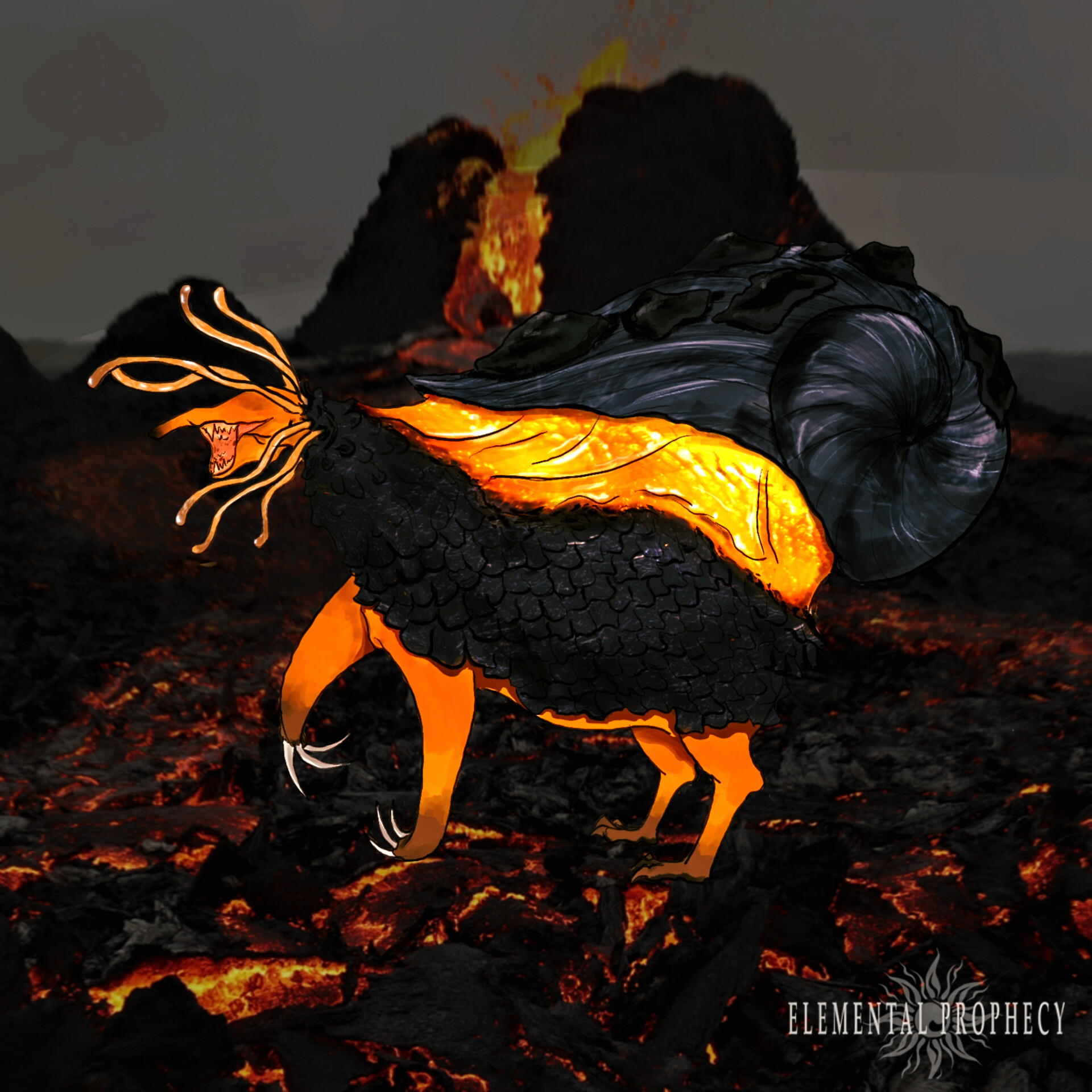 ArtStation - Lava creature