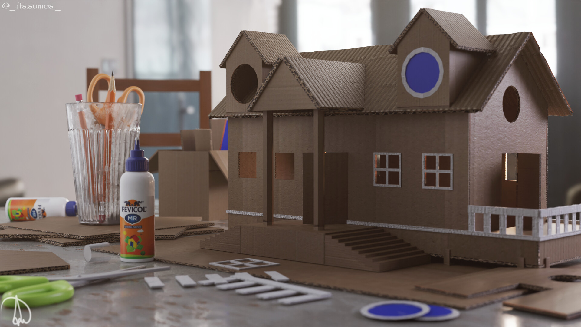 ArtStation - Cardboard House