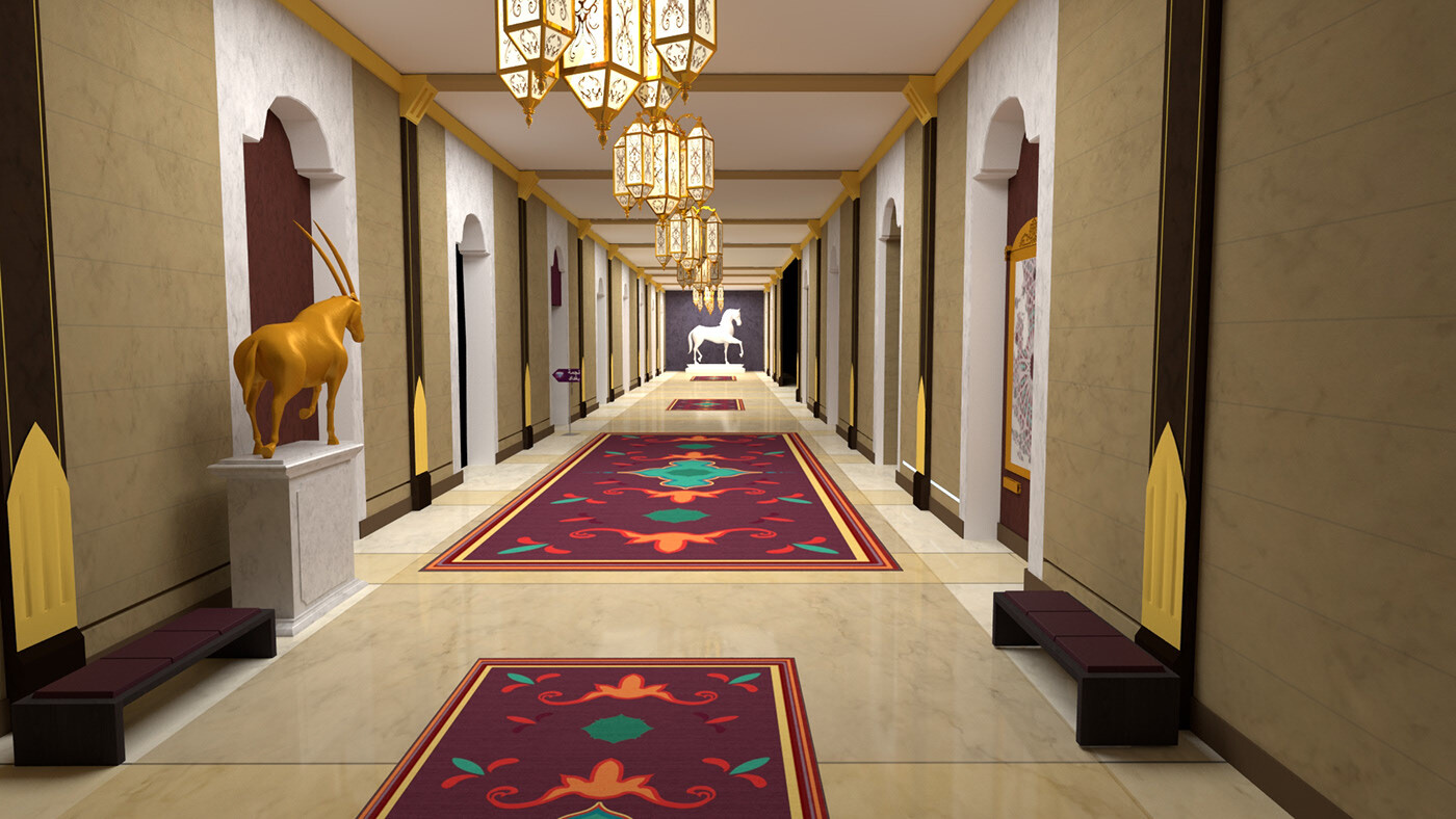 ArtStation - 3D Interior Lighting & Texturing